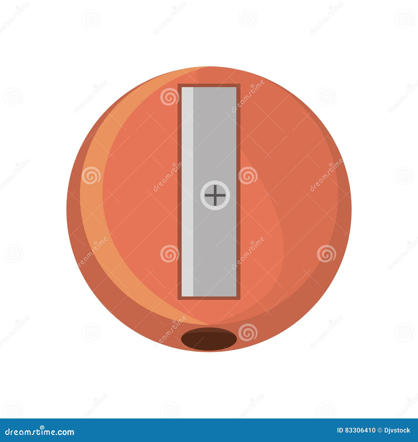 Cartoon Pink Sharpener Pencil School Tool Stock Illustration ...