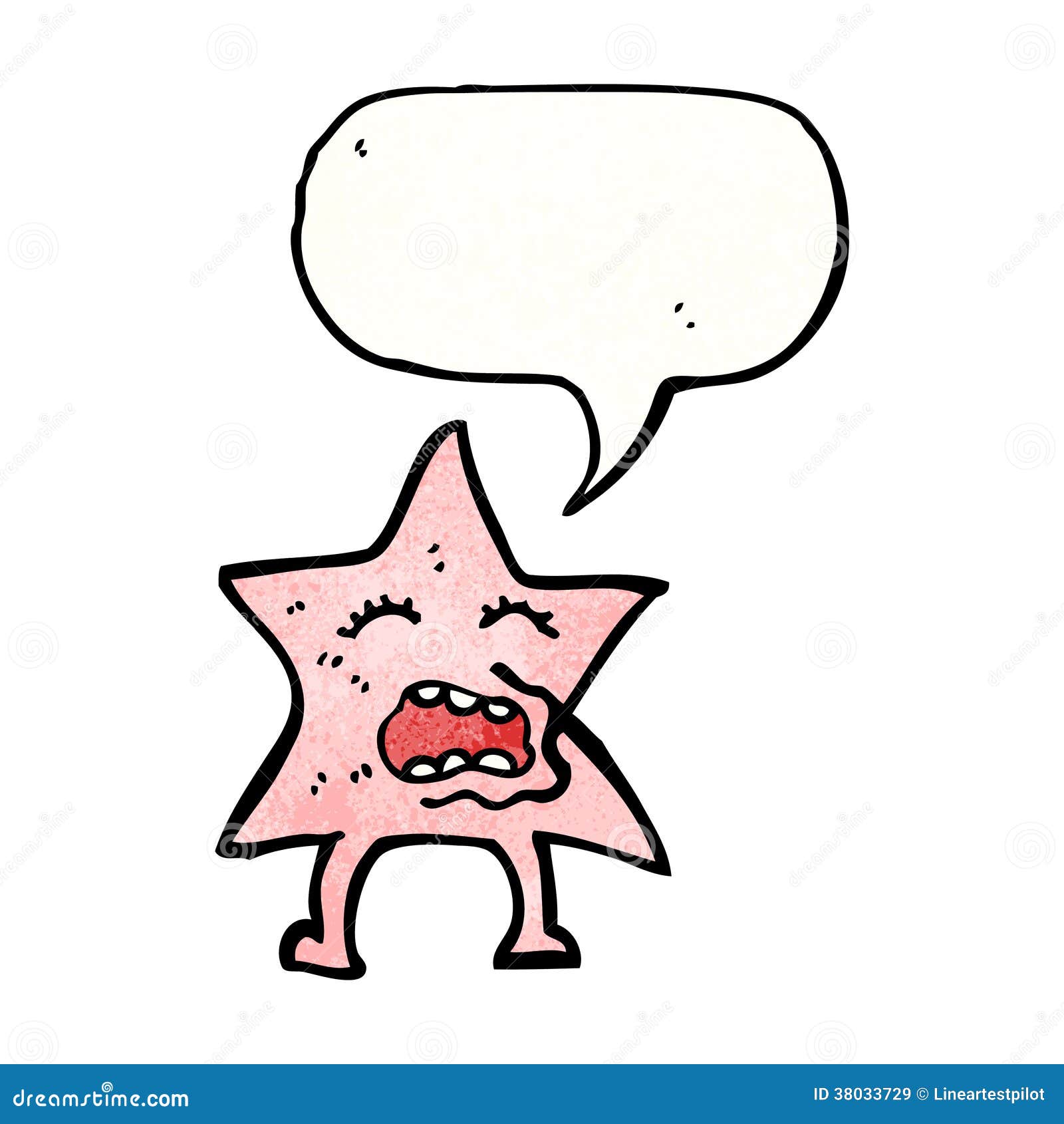 Cartoon Pink Star Character Stock Vector - Illustration of cloud, drawn ...