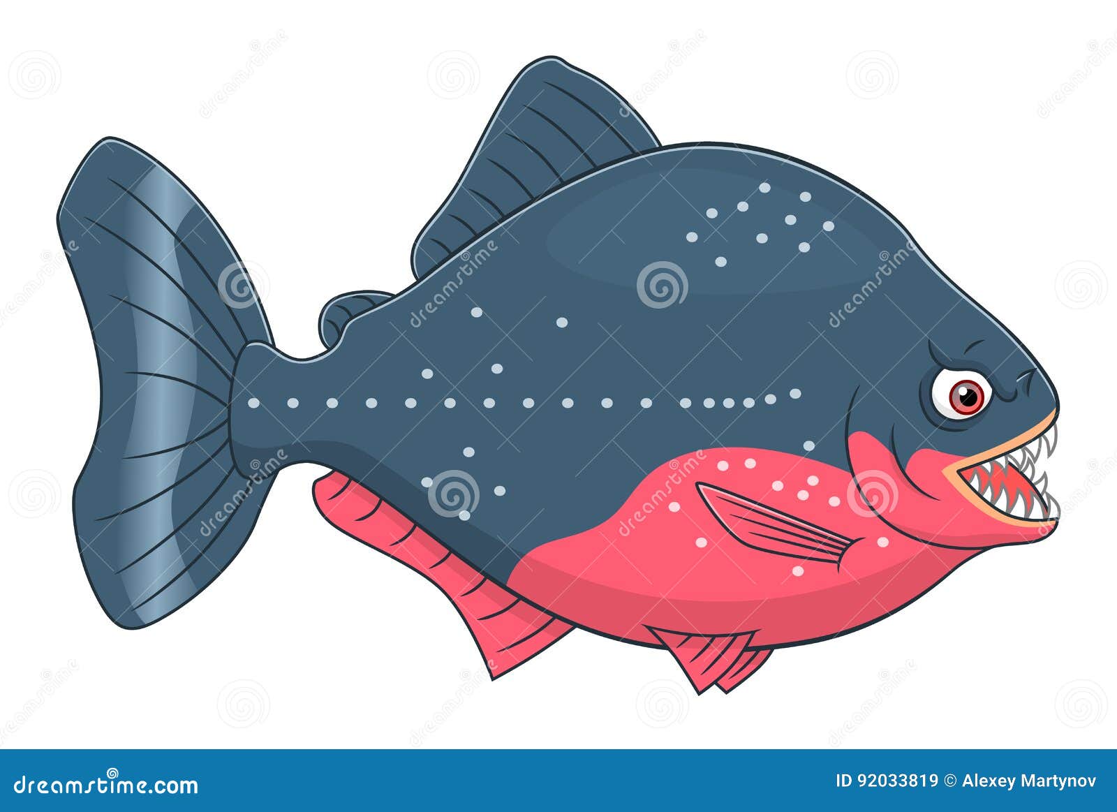 Cartoon Piranha Vector Illustration | CartoonDealer.com #59581970