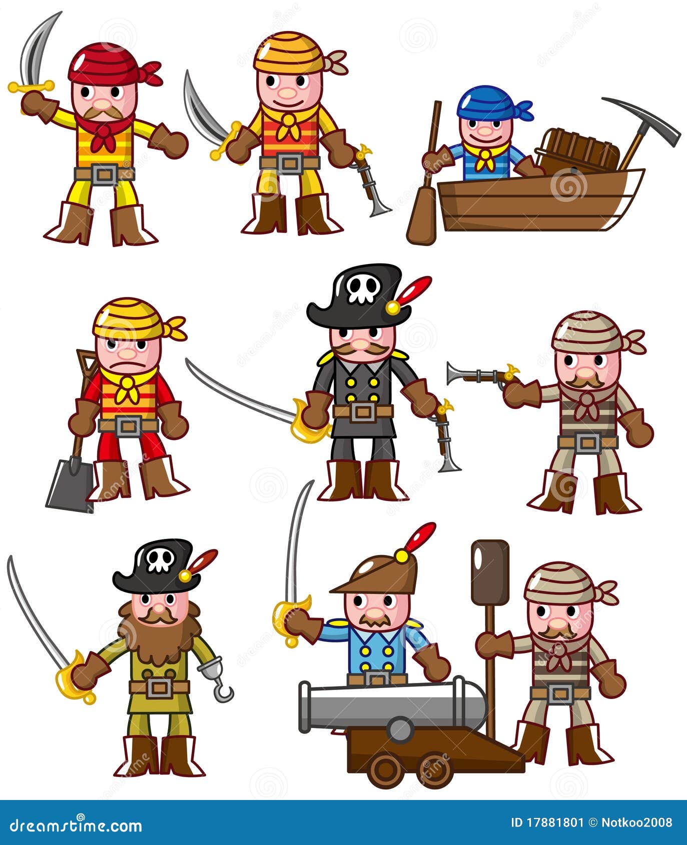 Cartoon pirate icon stock illustration. Illustration of evil - 17881801