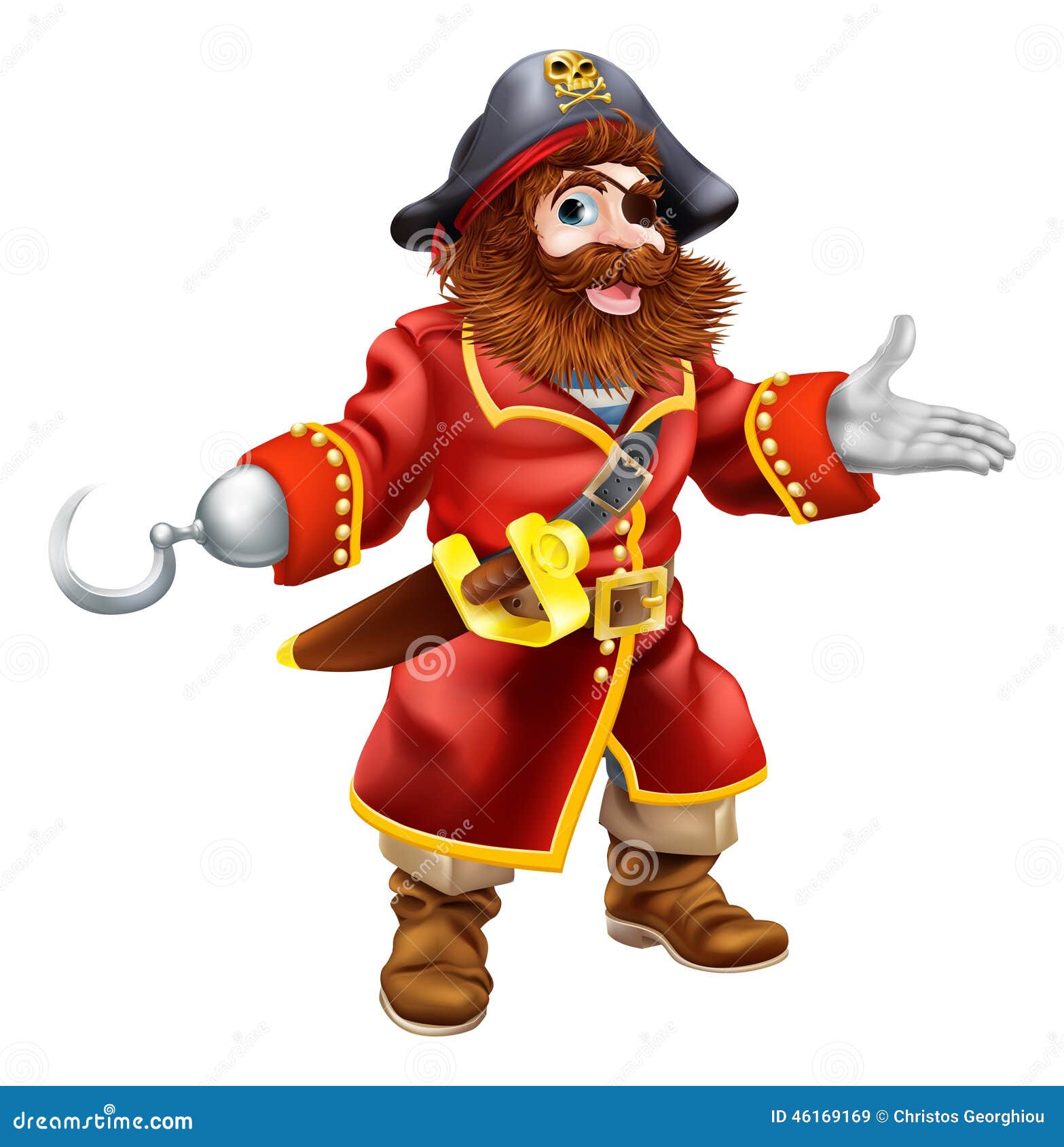 Cartoon Pirate Stock Vector - Image: 46169169