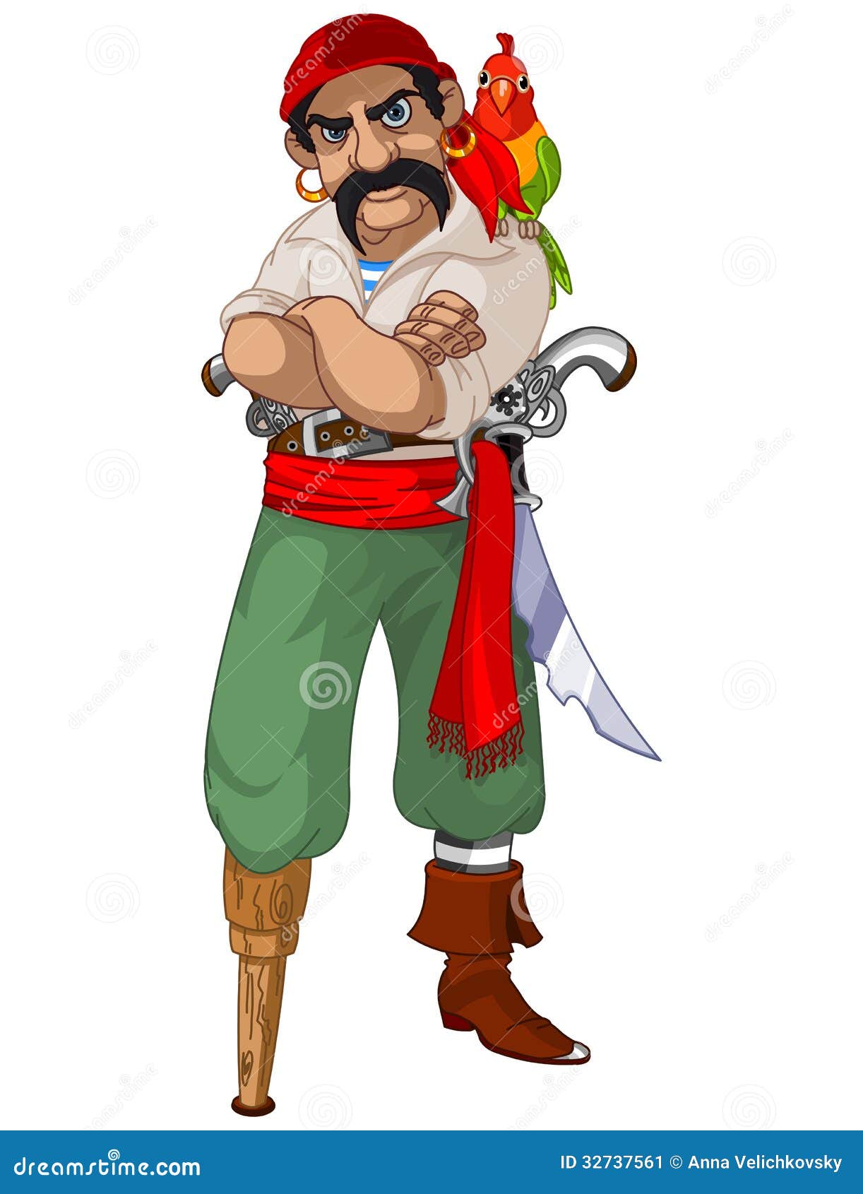 Pirate Parrot Shoulder