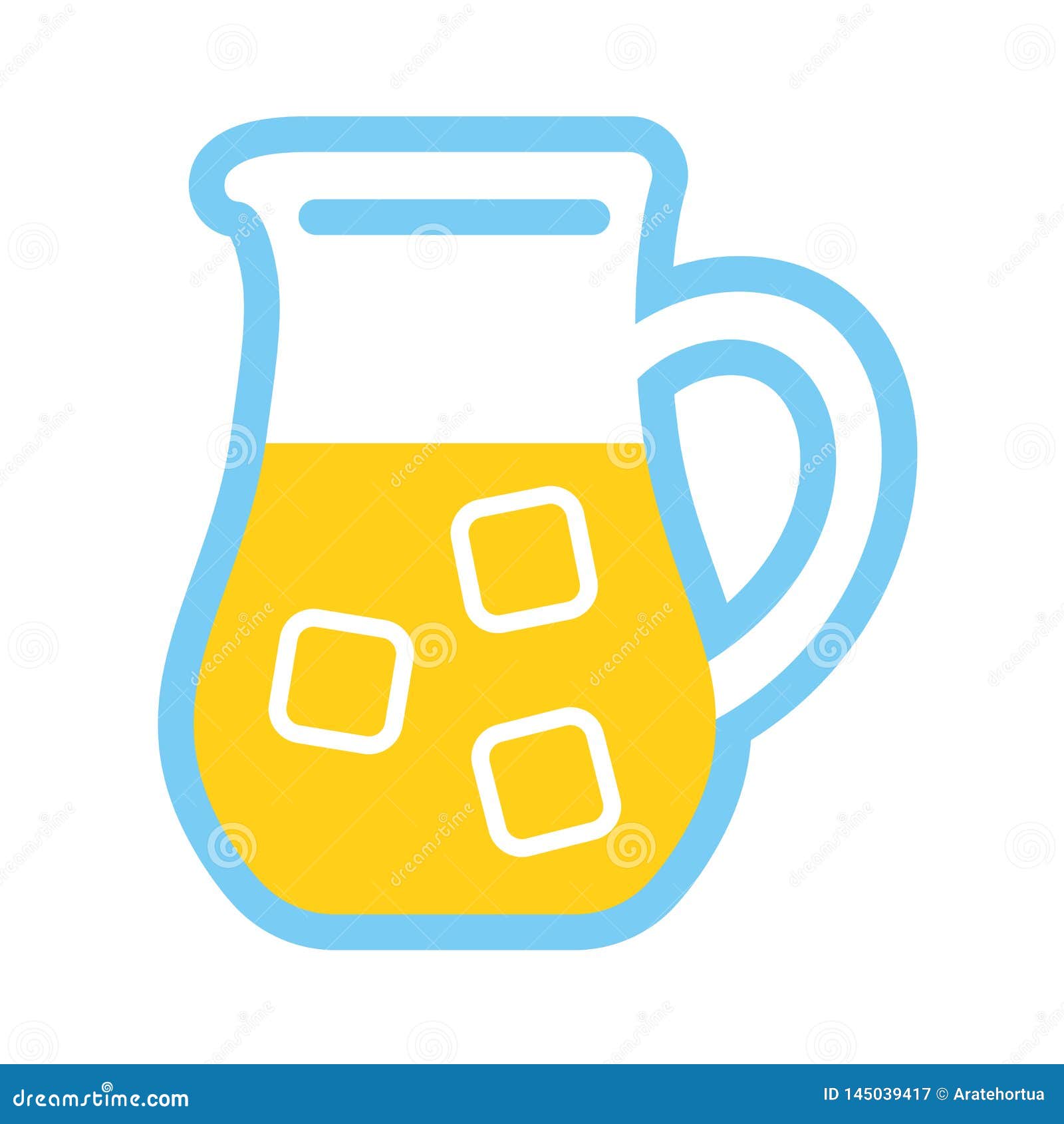 Cartoon Pitcher Icon Isolated on White Background Stock Vector ...