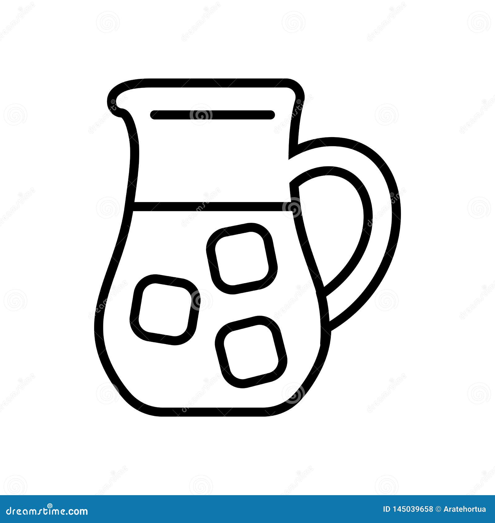 Cartoon Pitcher Icon Isolated on White Background Stock Vector ...