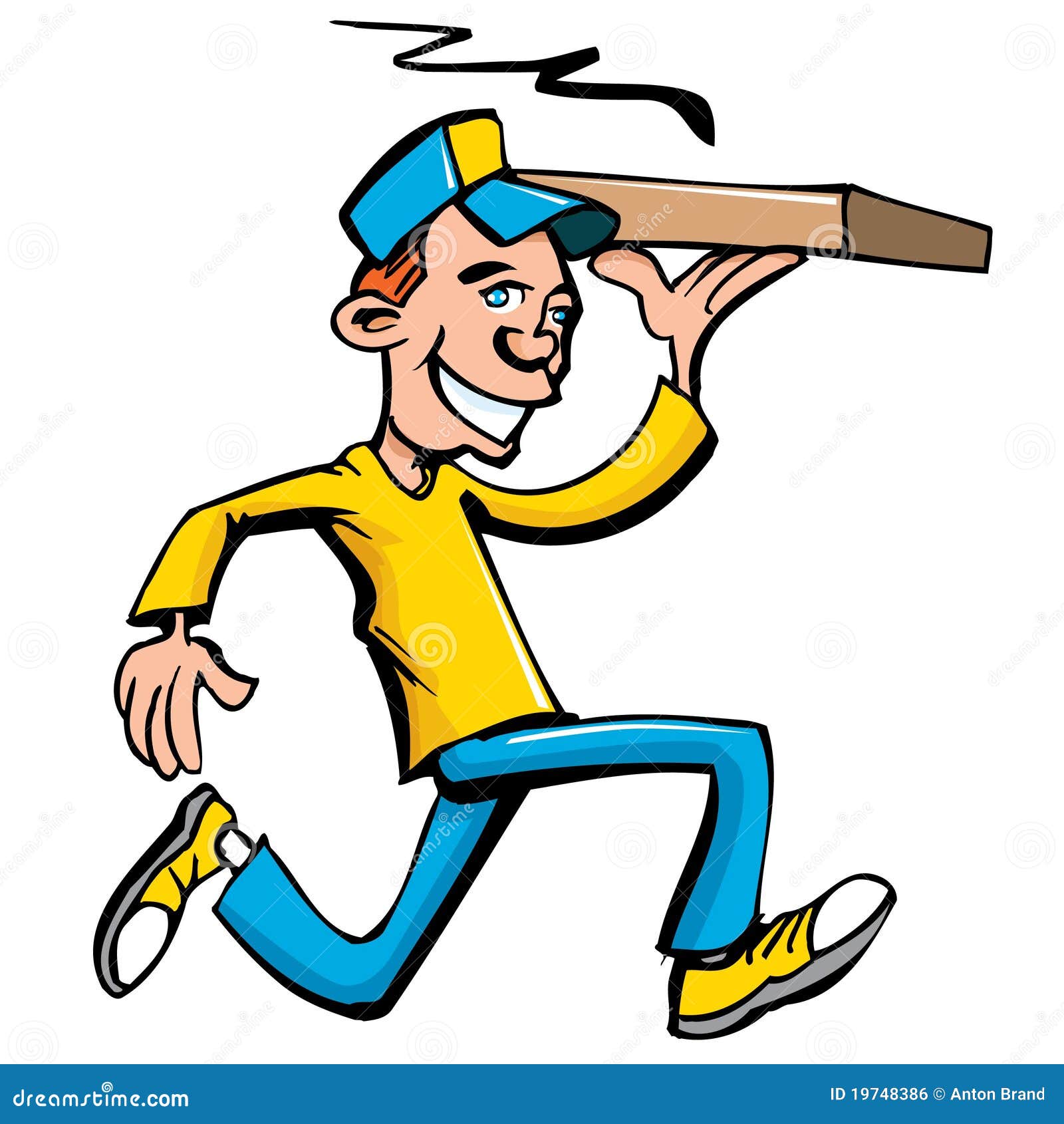 Running Delivery Man Holding Box Icon, Fast Courier Silhouette Symbol ...