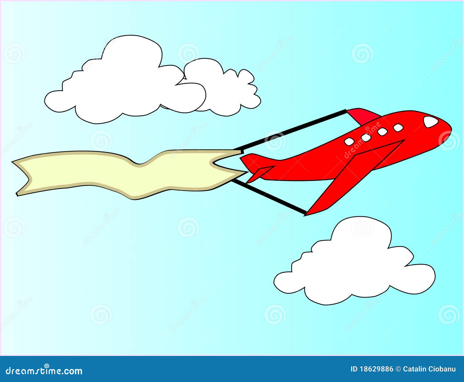 Cartoon Plane Flying Around The Globe Vector Illustration ...