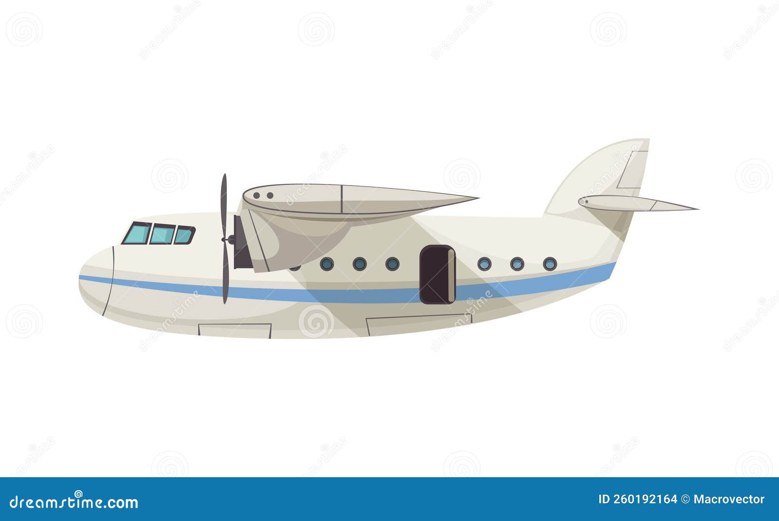 Cartoon Plane Illustration | CartoonDealer.com #260192164