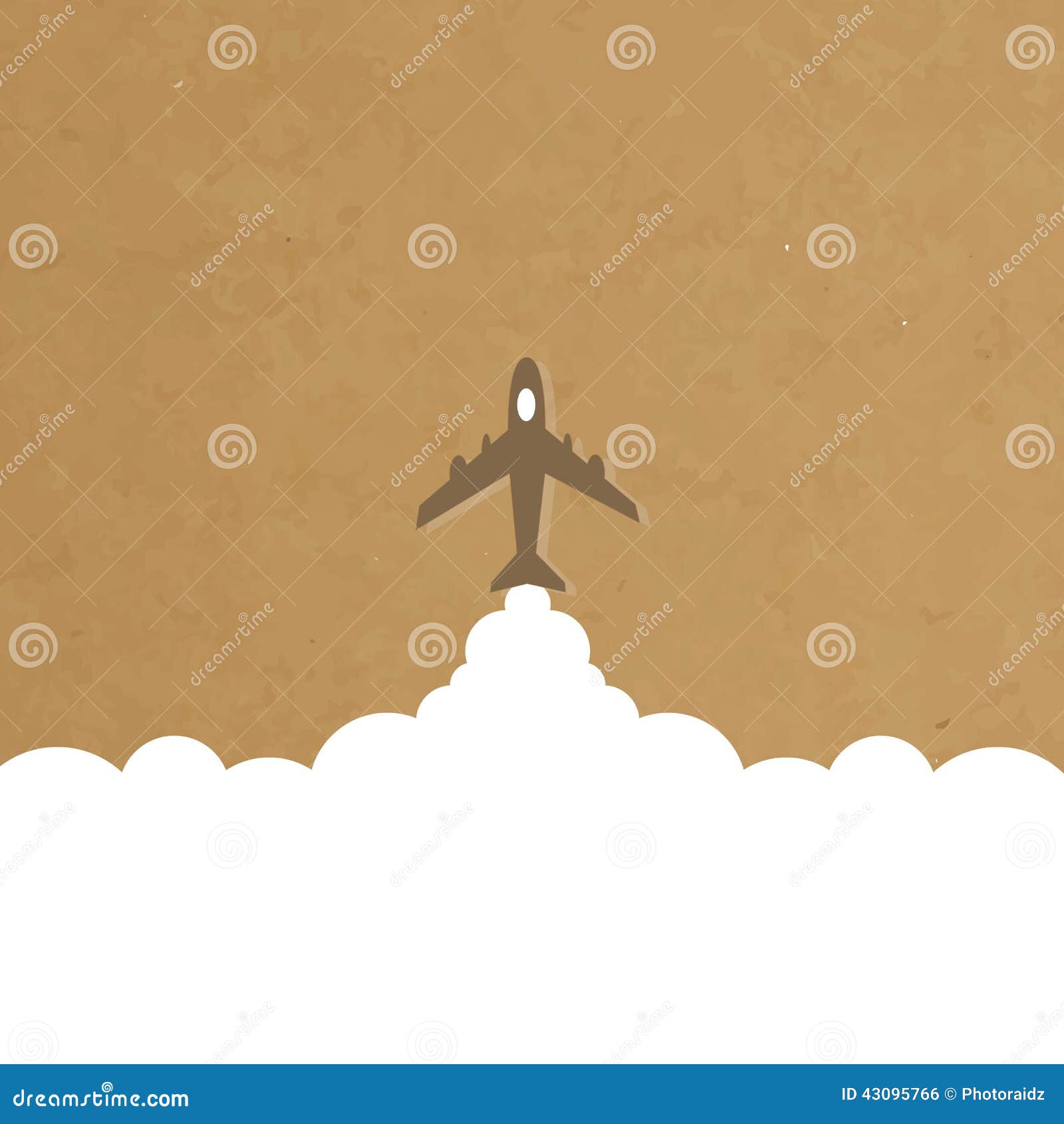 Cartoon plane launch stock illustration. Illustration of aircraft ...