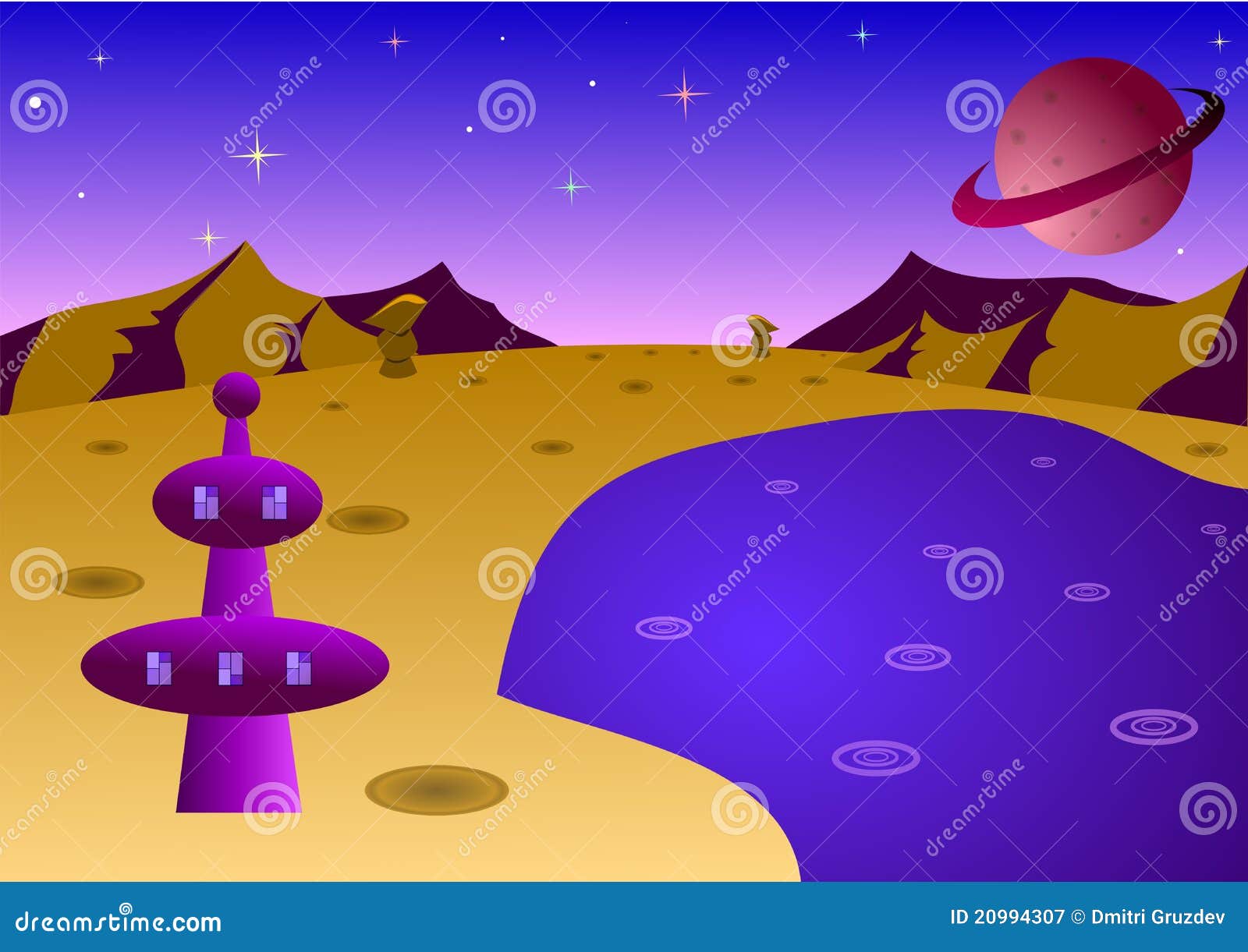 Cartoon Planet Set. Space Vector Illustration. Collection Of Celestial ...