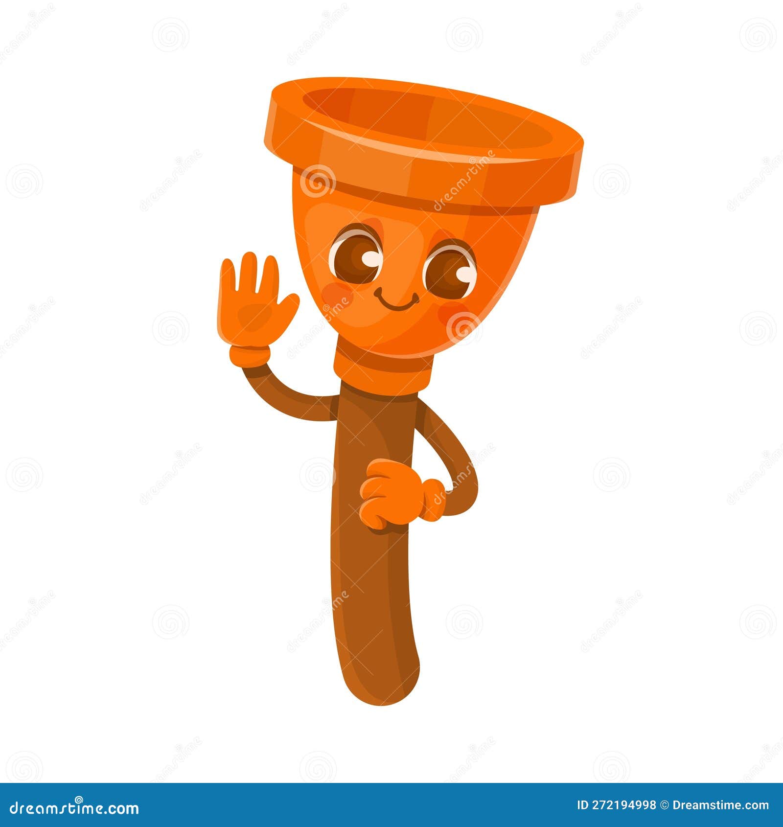 Cartoon Plunger Plumber Vector Illustration | CartoonDealer.com #67944480