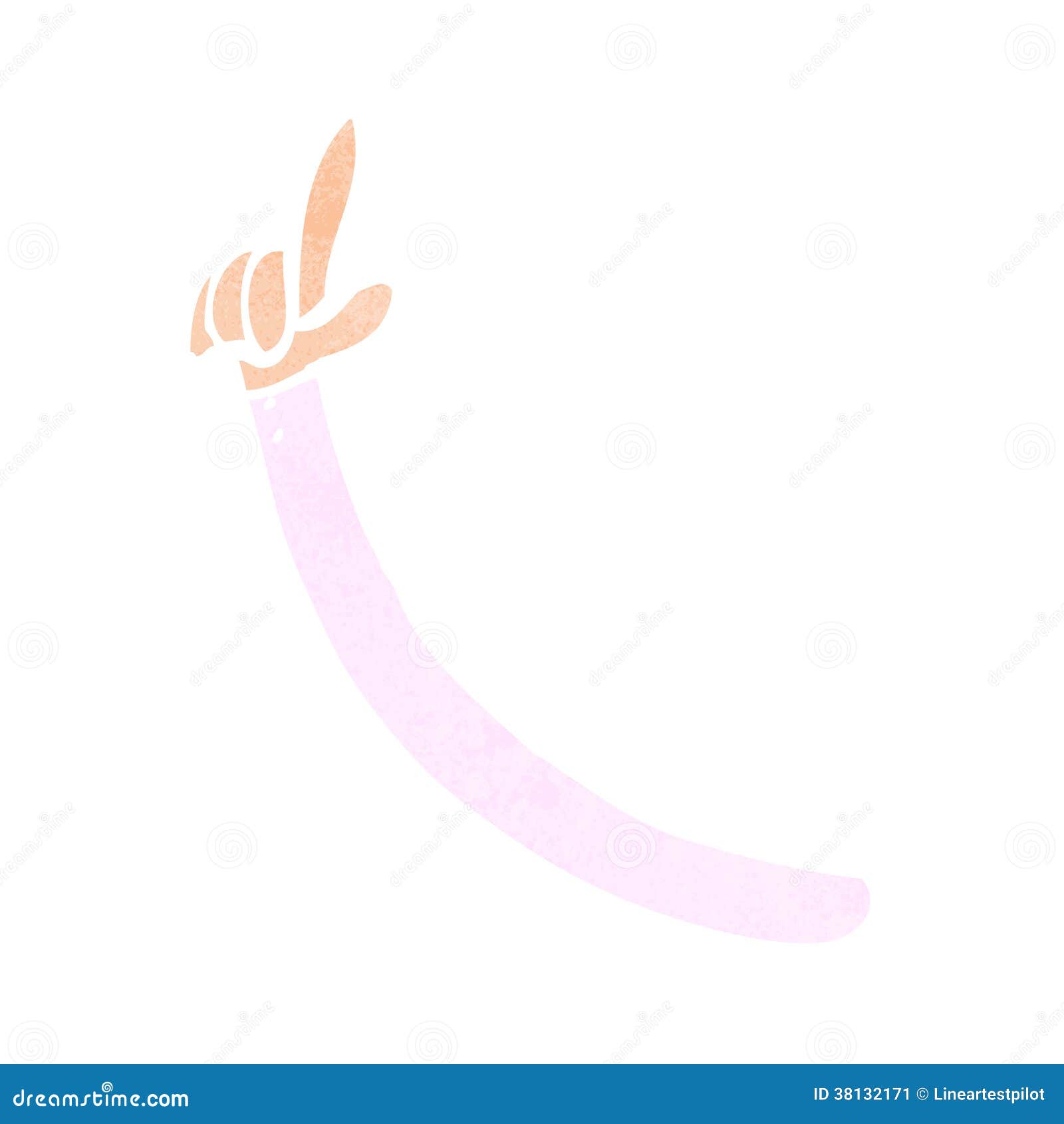 Cartoon pointing arm stock illustration. Illustration of pointing ...