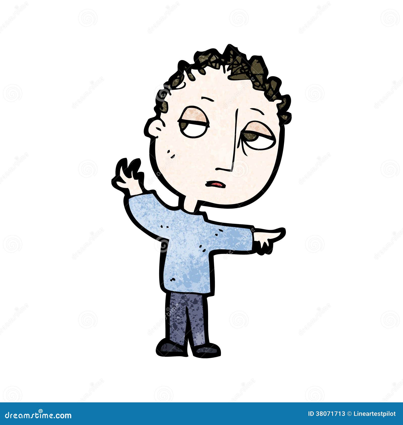 Cartoon pointing boy stock vector. Illustration of funny - 38071713