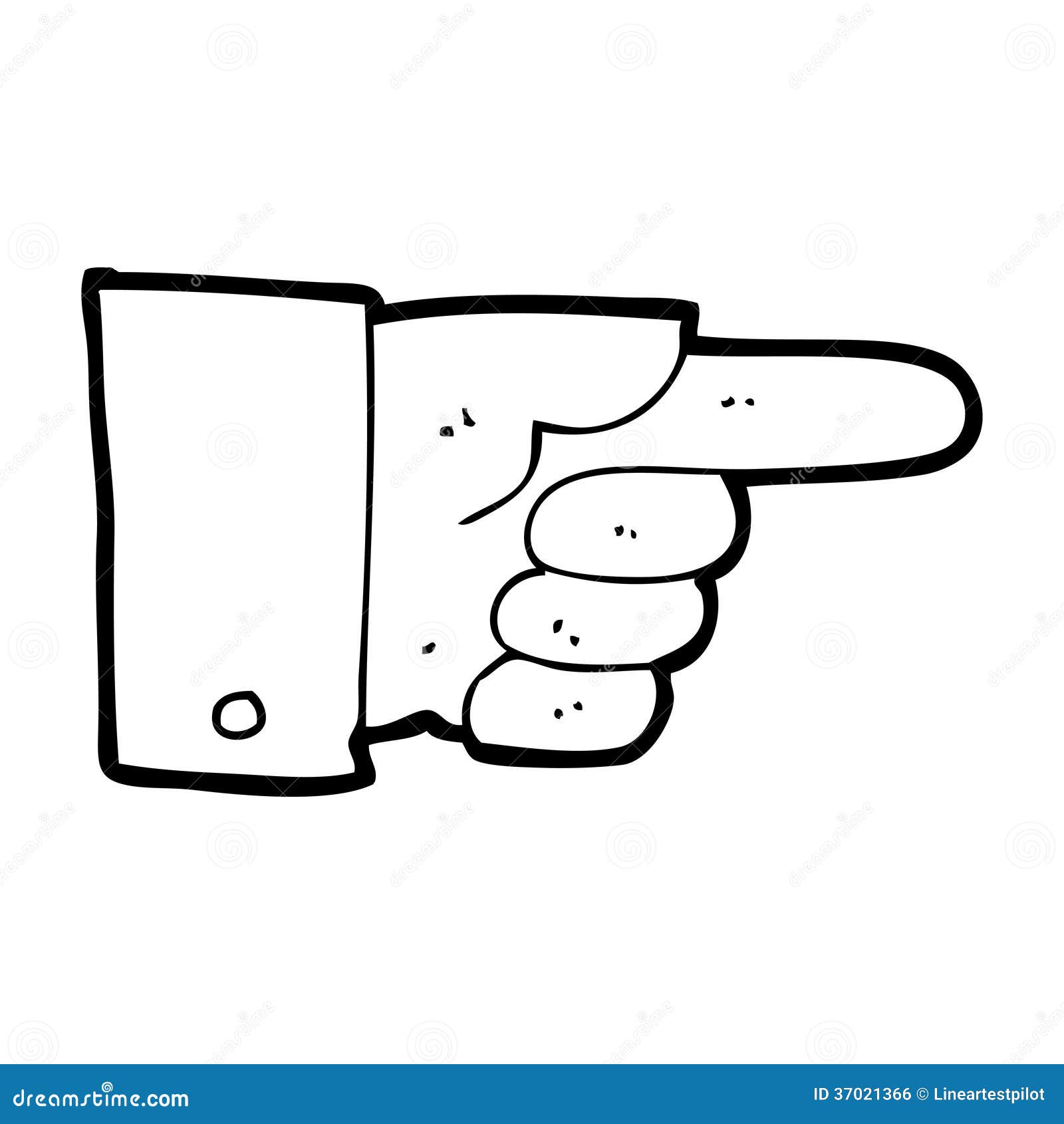 Cartoon pointing hand stock illustration. Illustration of crazy - 37021366