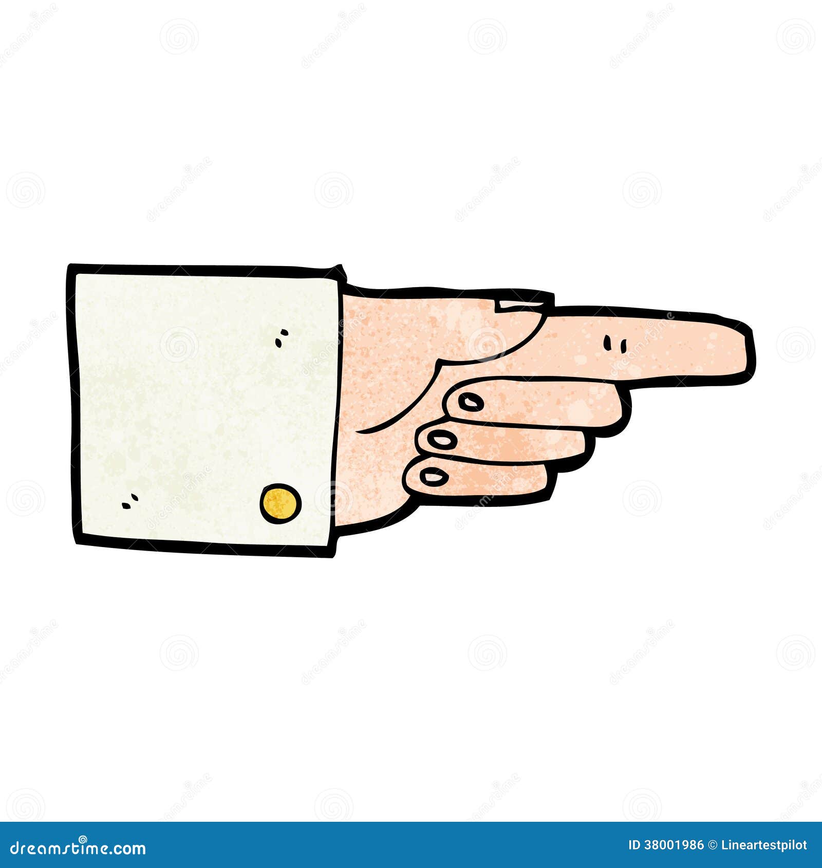 Cartoon pointing hand stock vector. Illustration of happy - 38001986