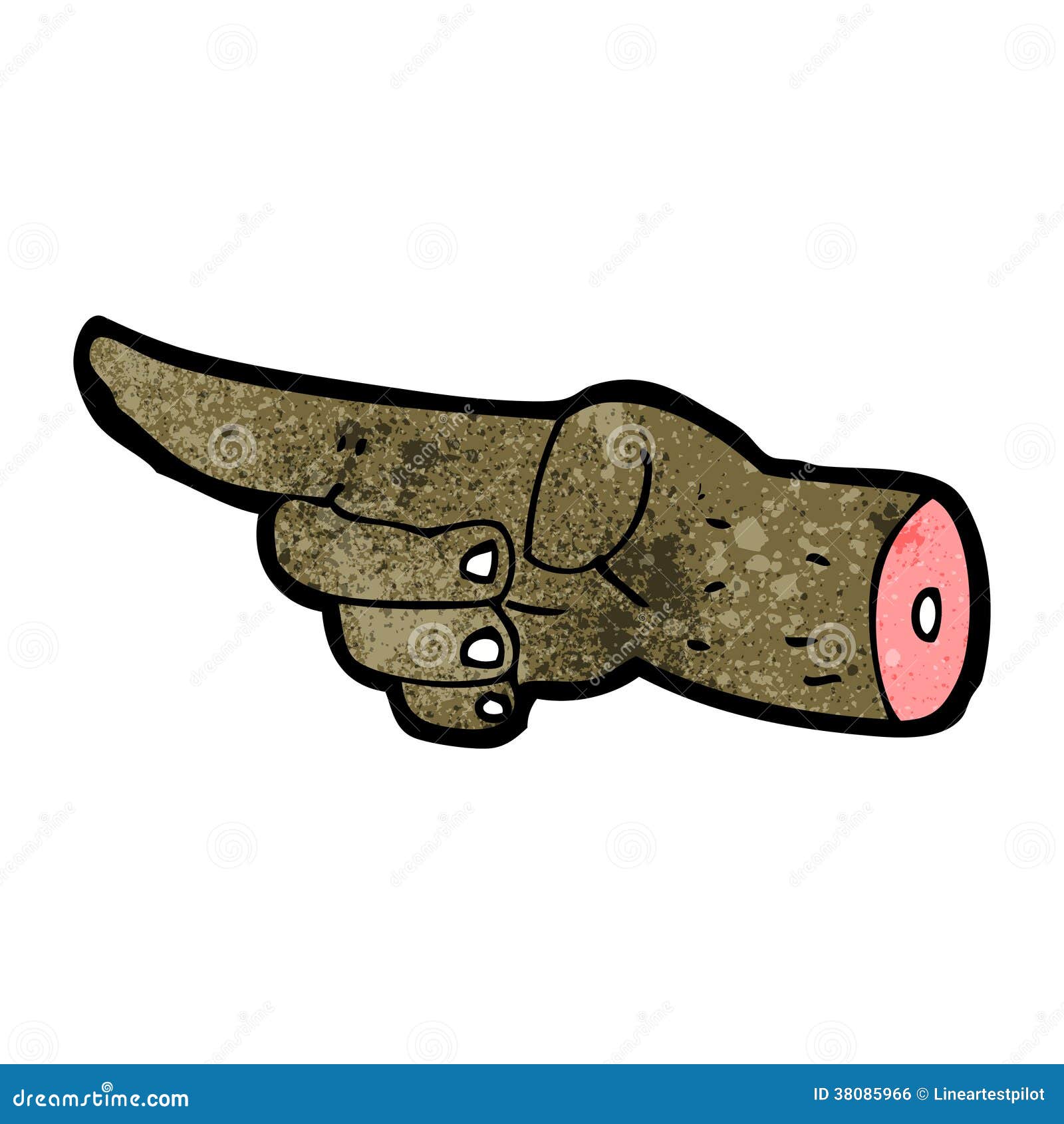 Cartoon pointing hand stock vector. Illustration of character - 38085966