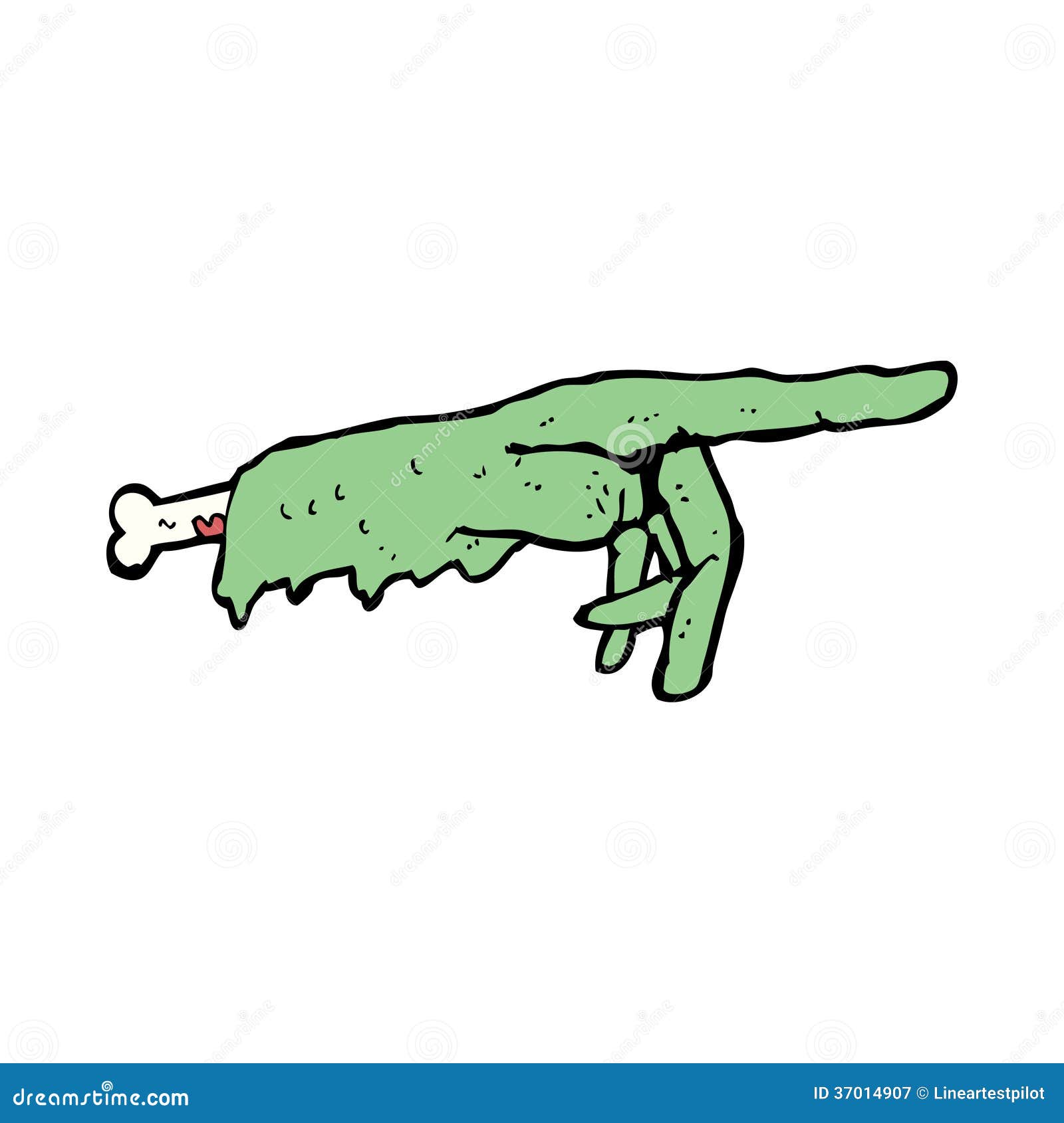 Cartoon Pointing Zombie Hand Stock Vector - Illustration of hand ...
