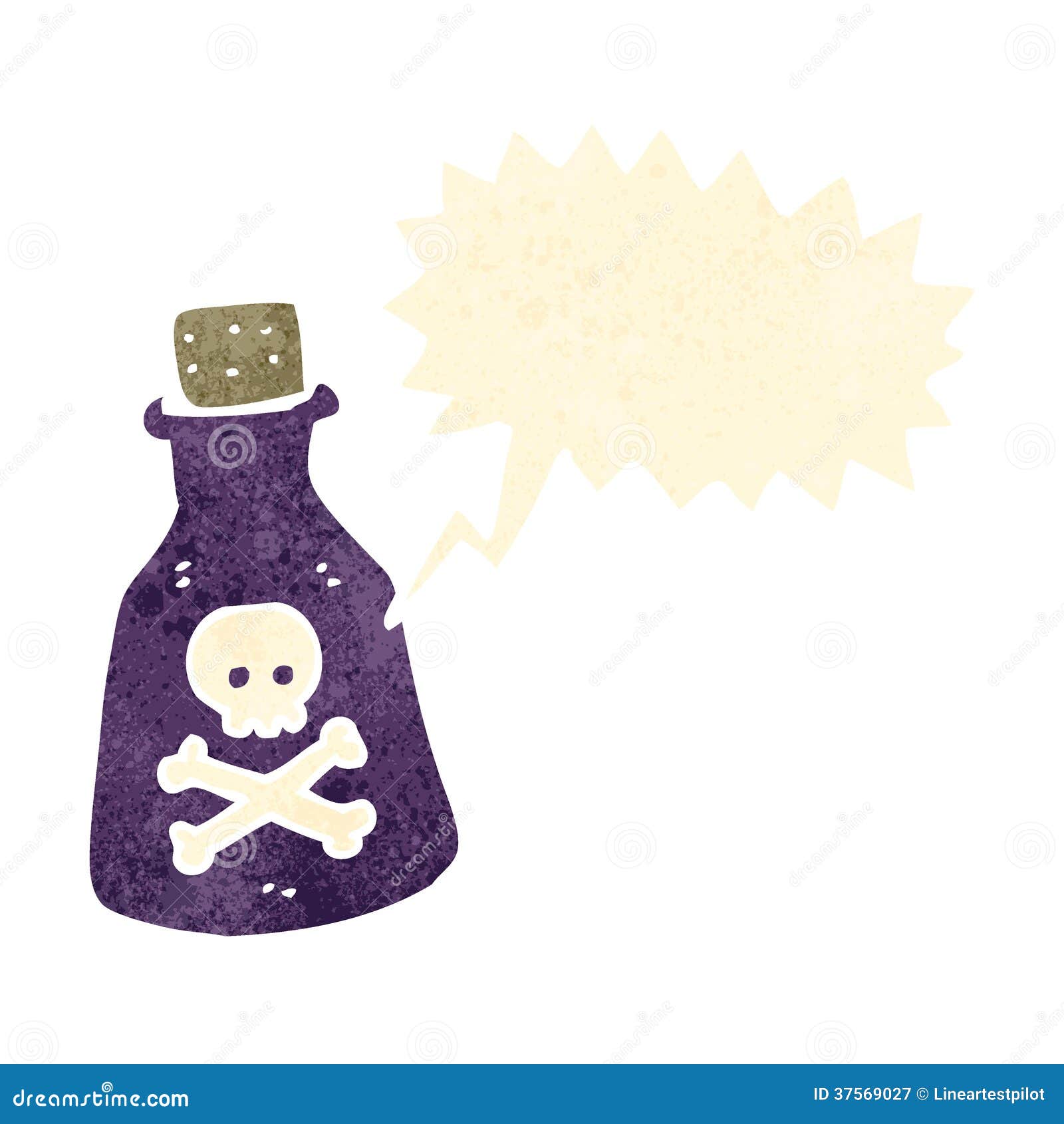Cartoon poison bottle stock vector. Illustration of character - 37569027