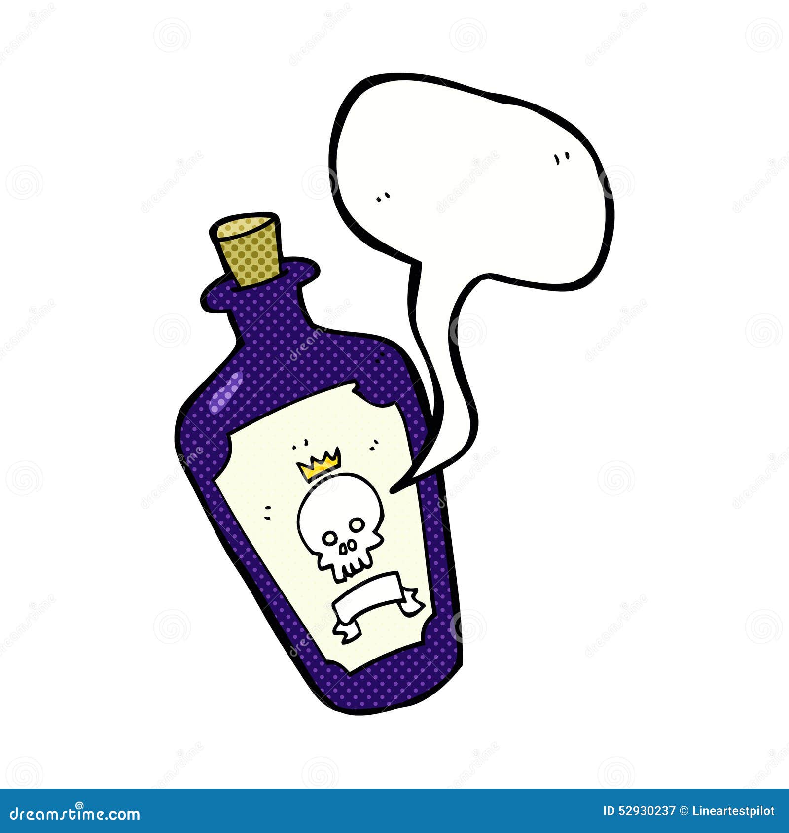 Cartoon Poison Bottle Illustration | CartoonDealer.com #128121133