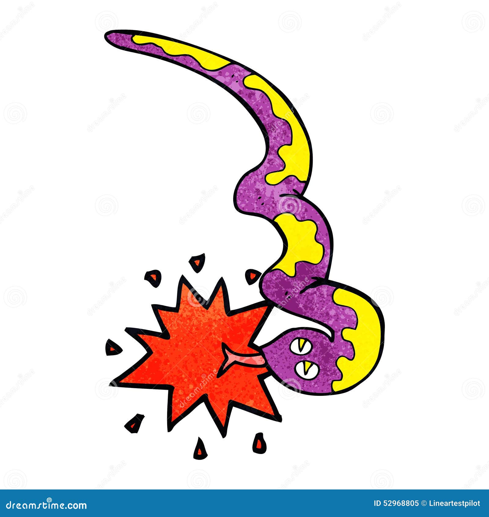 Cartoon poisonous snake stock illustration. Illustration of design ...