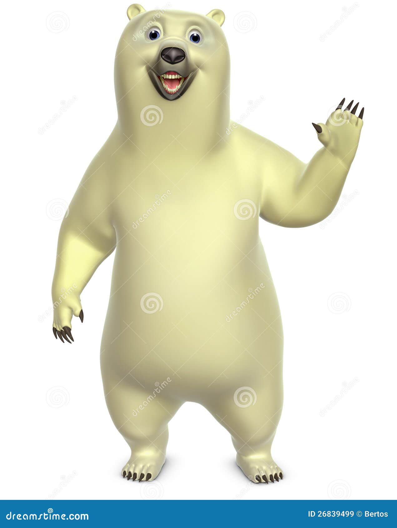 Cartoon polar bear stock illustration. Illustration of bear - 26839499