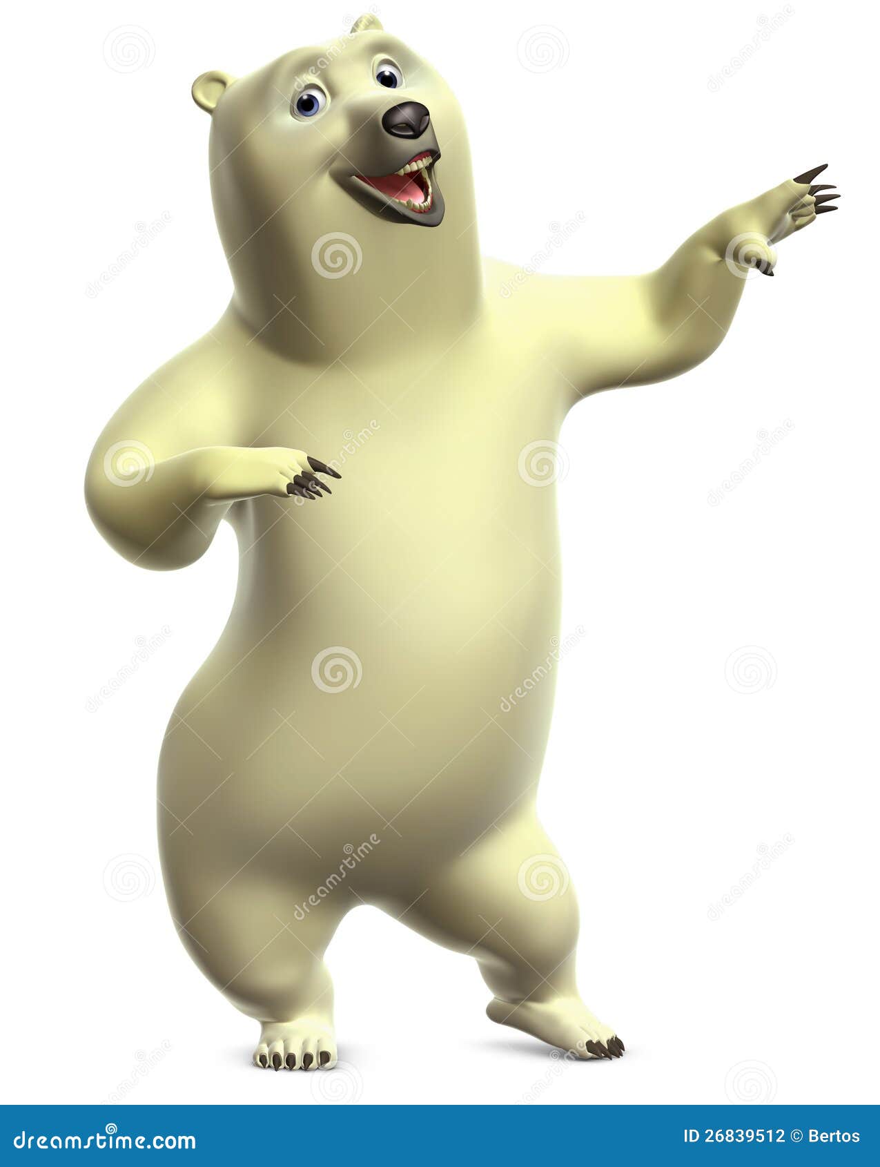 Cartoon polar bear stock illustration. Illustration of dancer - 26839512