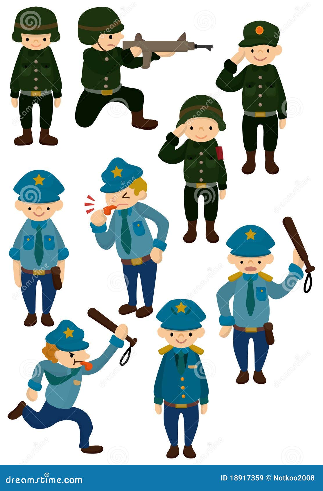 Cartoon Police Officers In Civilian Clothes, Detective Man And Woman ...