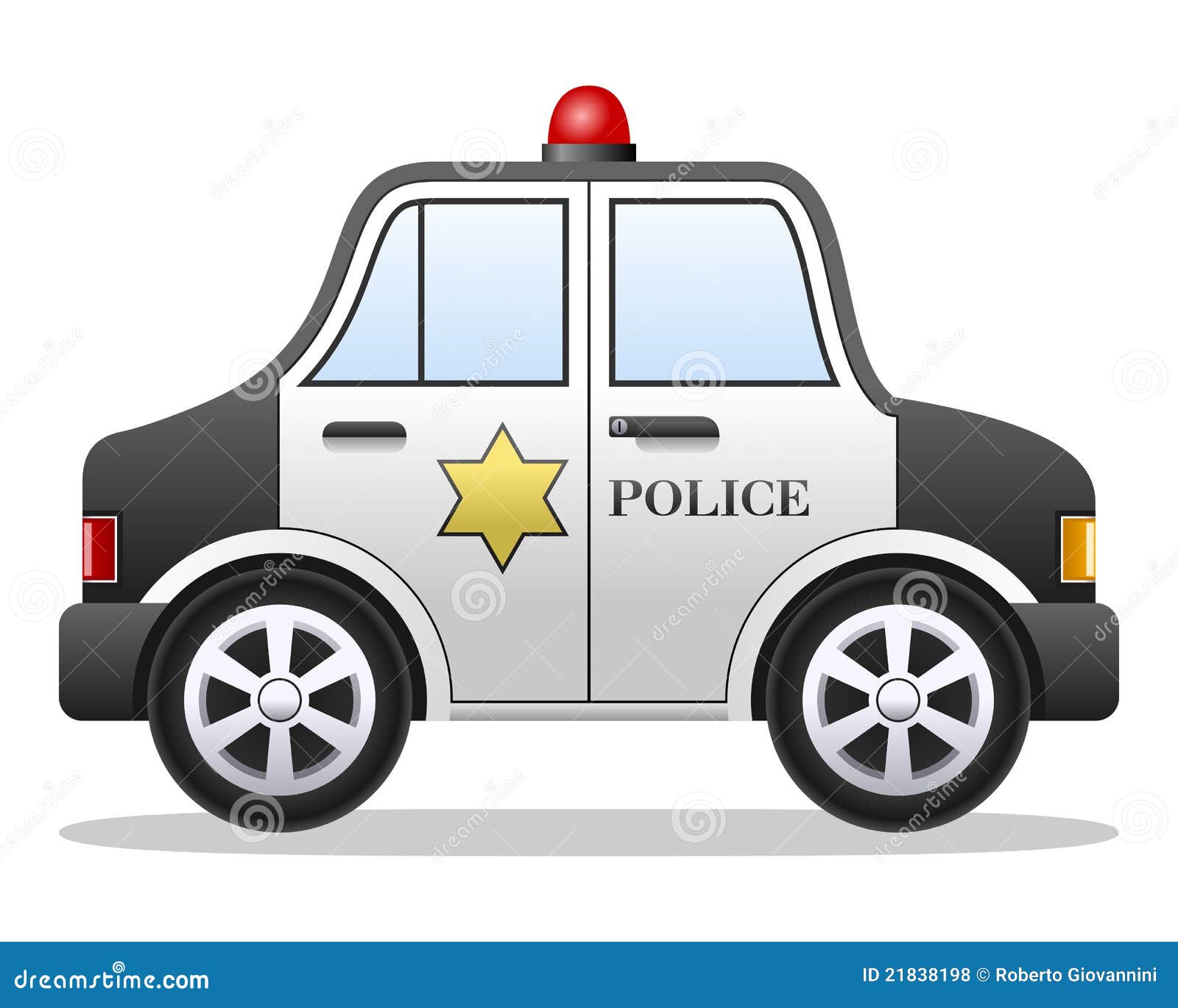 Cartoon Police Car Royalty Free Stock Photos - Image: 21838198