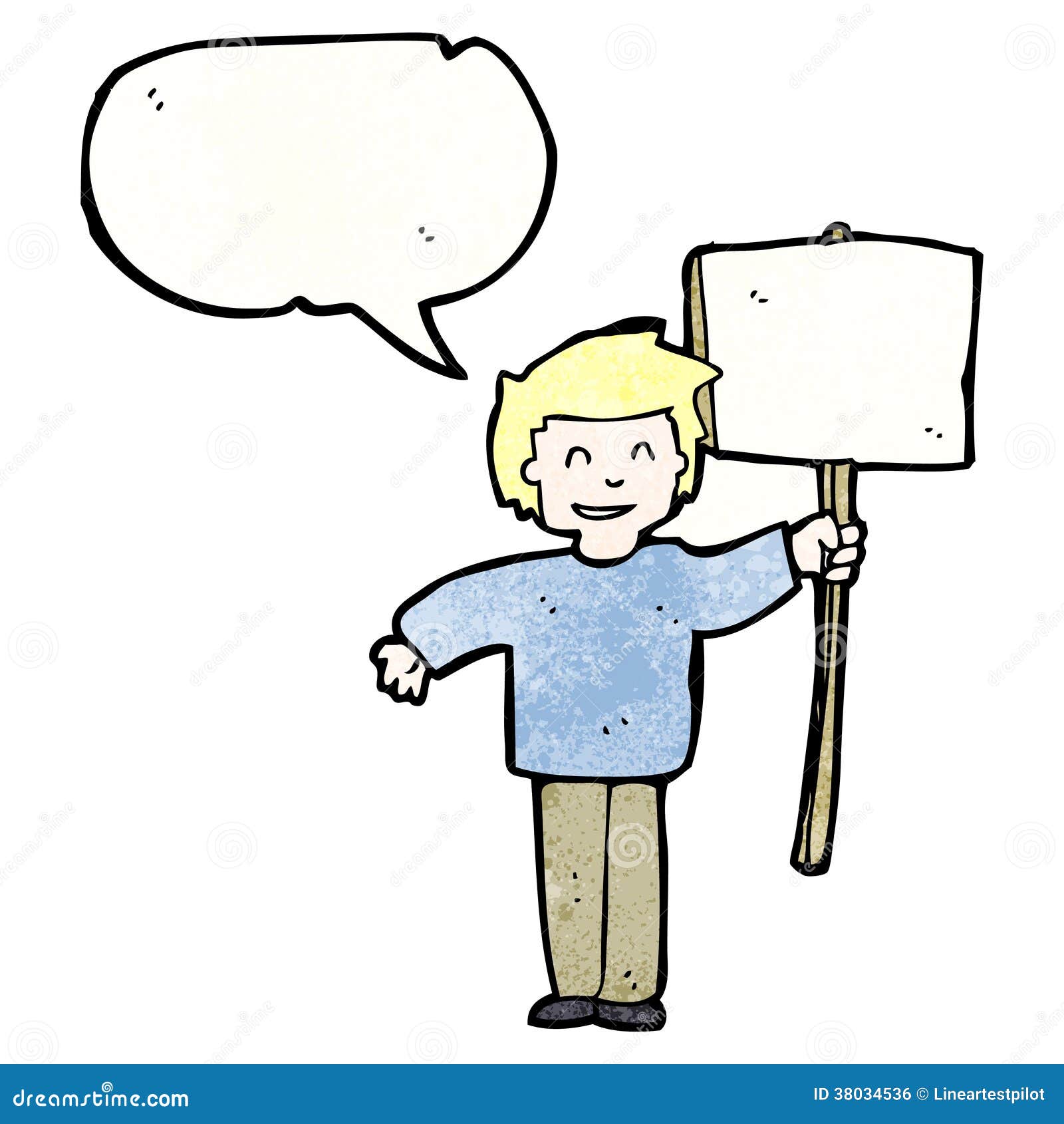 Cartoon Political Protester | CartoonDealer.com #38062403
