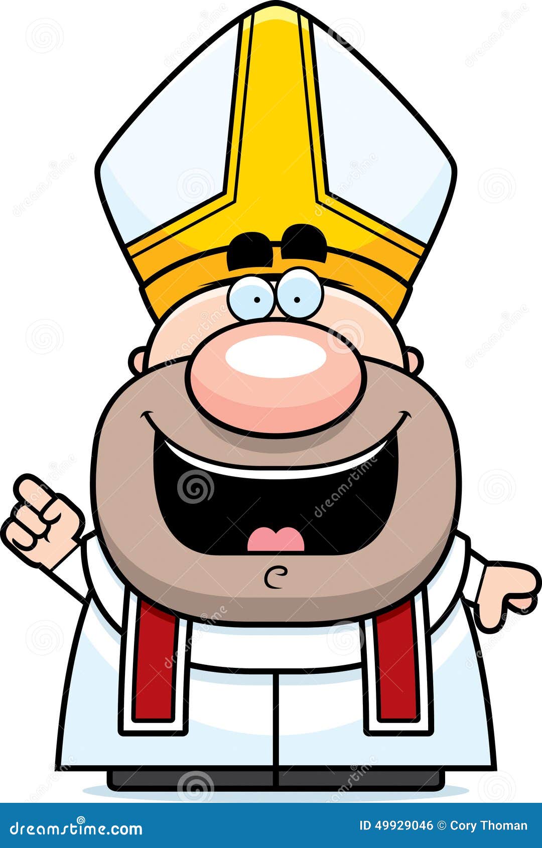 Cartoon Pope Idea stock vector. Illustration of papacy - 49929046