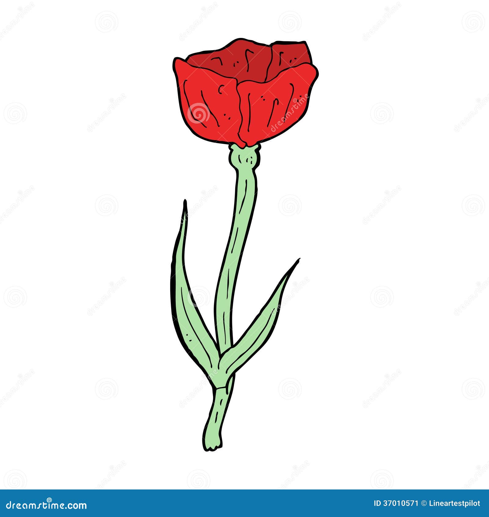 Cartoon poppy stock vector. Illustration of hand, poppy - 37010571