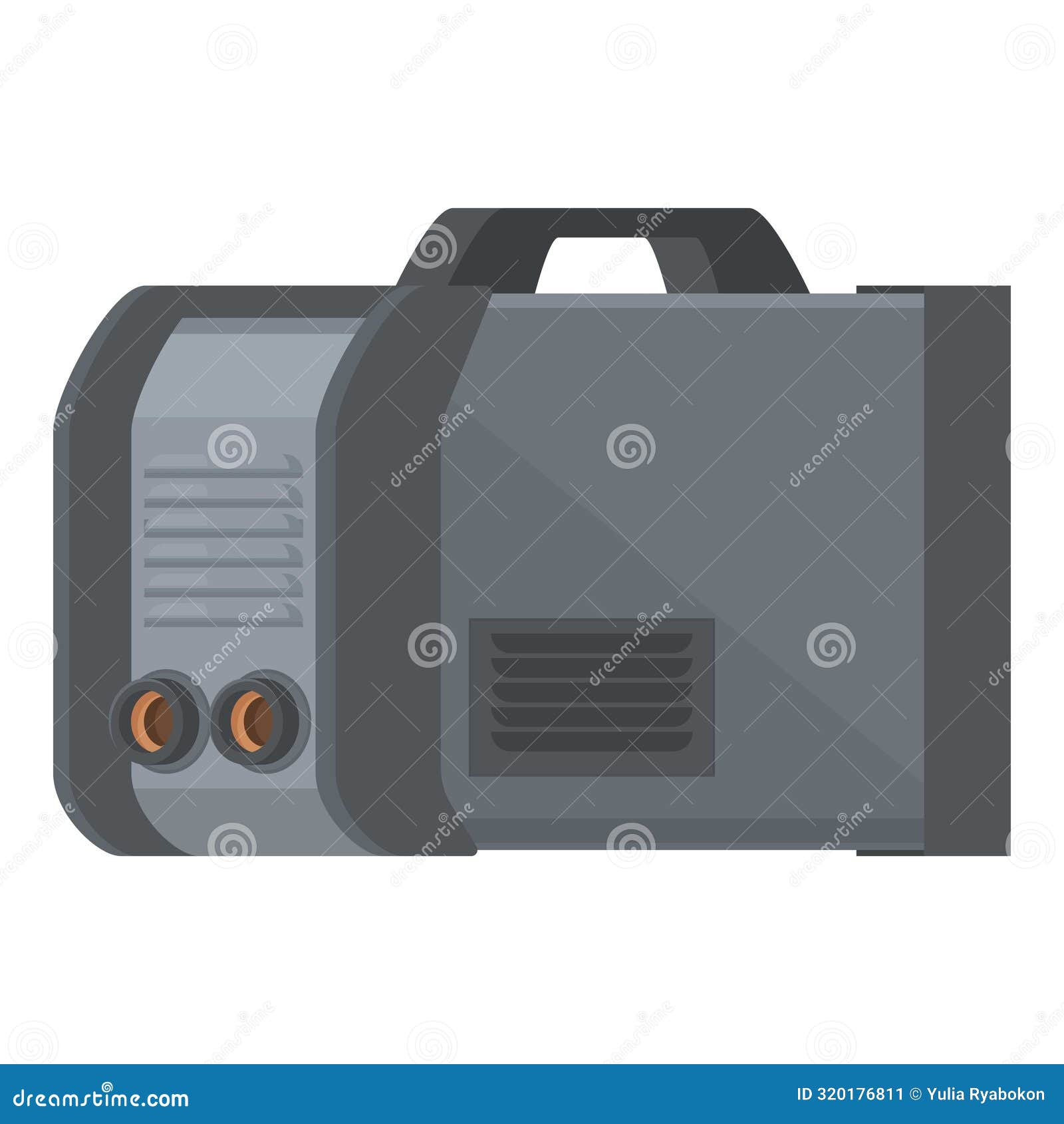 Cartoon Portable Power Generator Illustration Stock Vector ...
