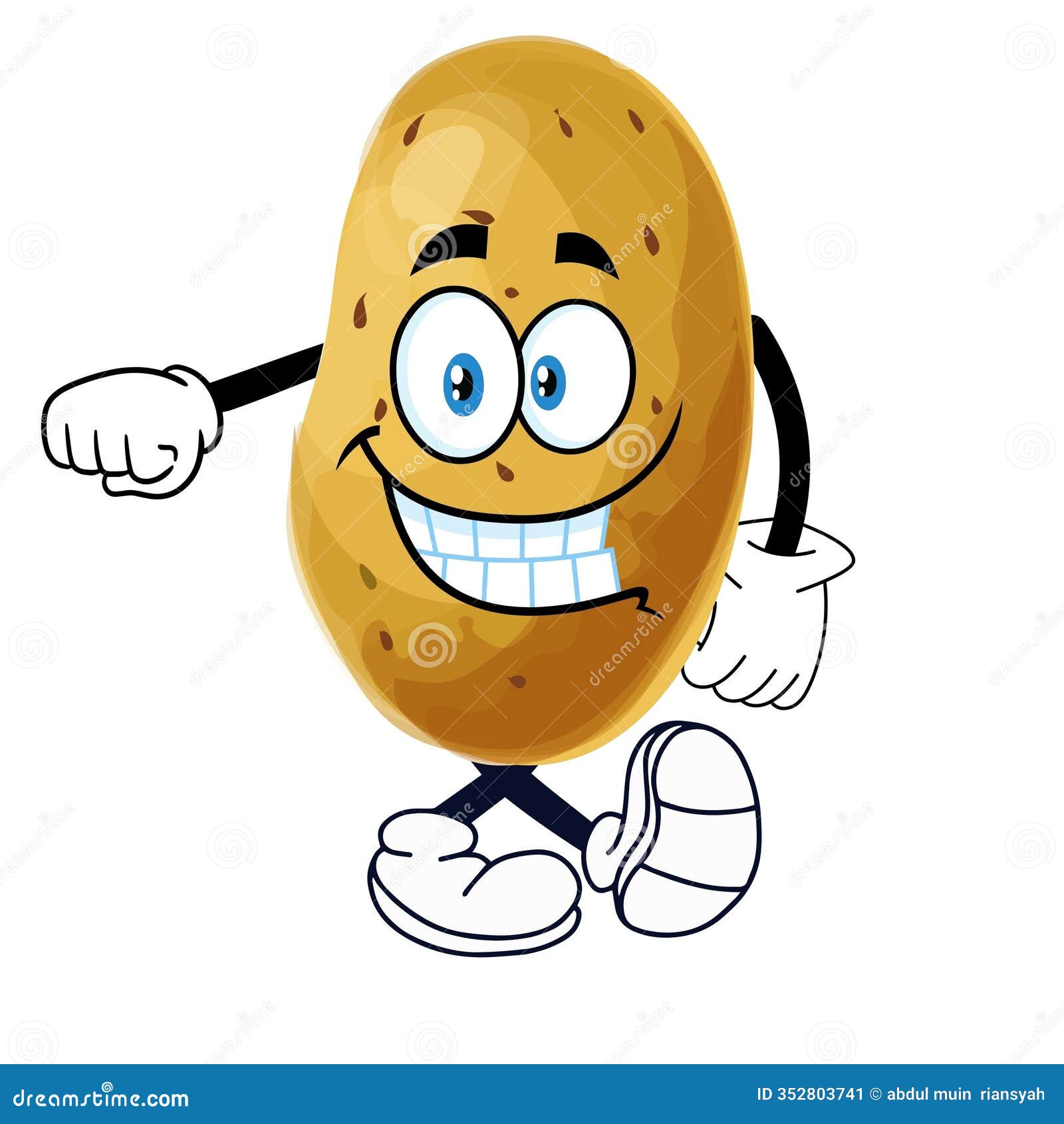 Crying Potato Cartoon Royalty-Free Illustration | CartoonDealer.com ...