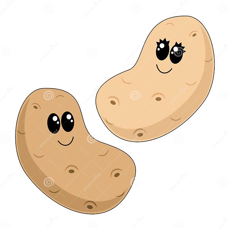Cartoon Potatoes stock vector. Illustration of couple - 1036903