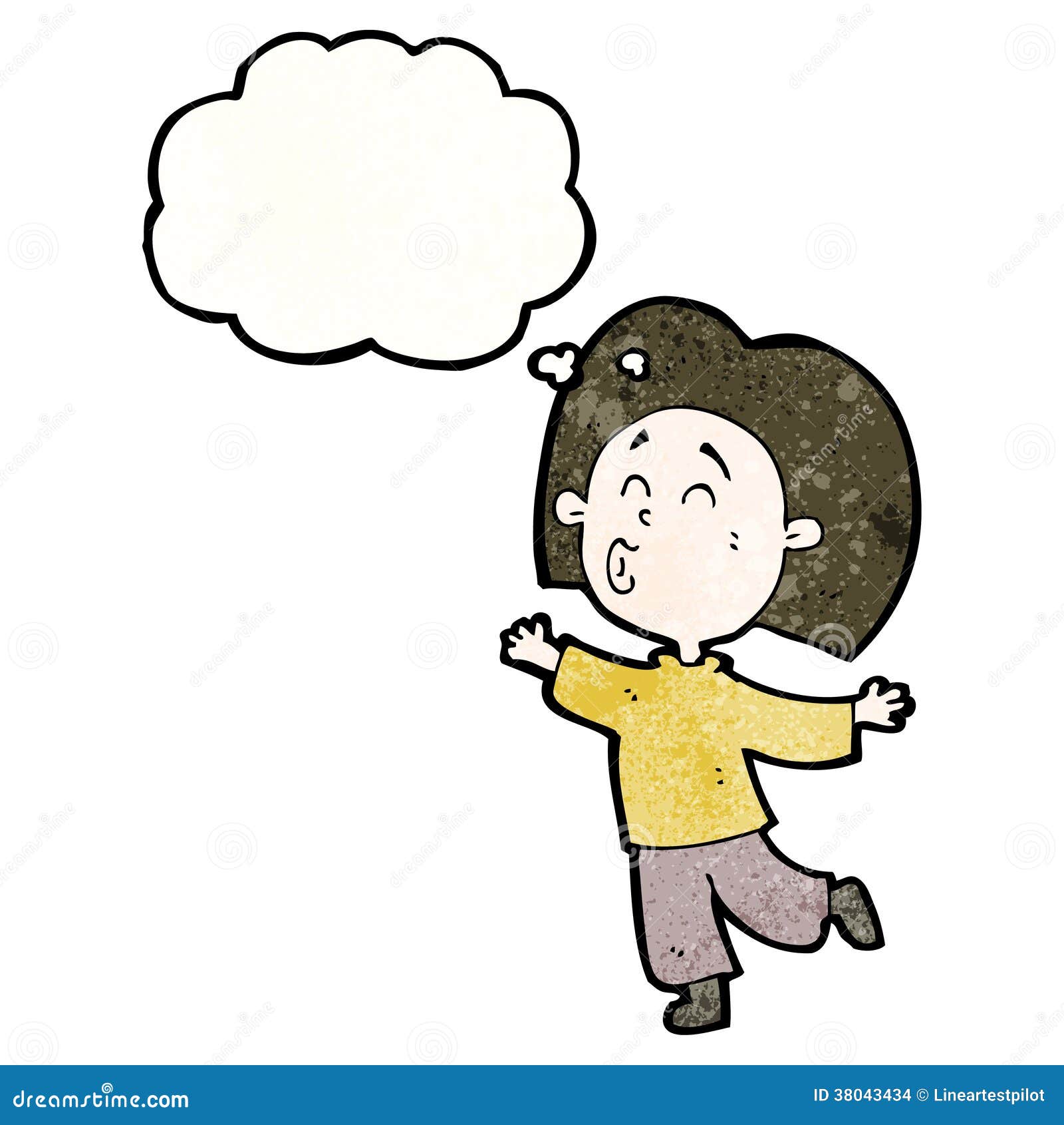 Cartoon prancing man stock vector. Illustration of textured - 38043434