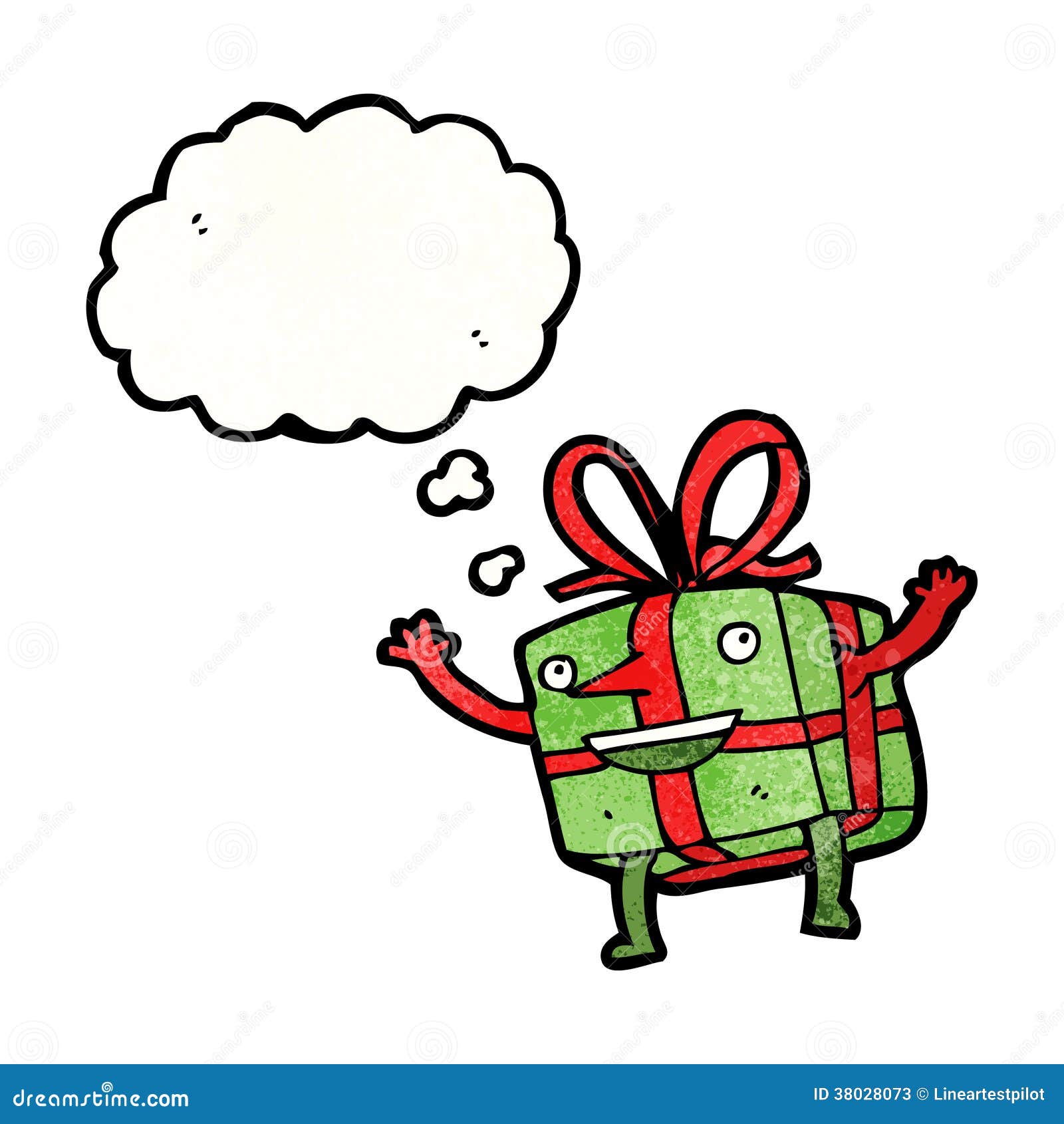 Cartoon present stock vector. Illustration of idea, texture - 38028073