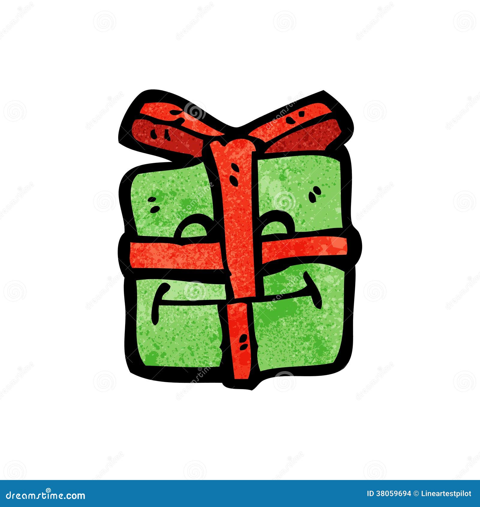 Cartoon present stock vector. Illustration of gift, character - 38059694