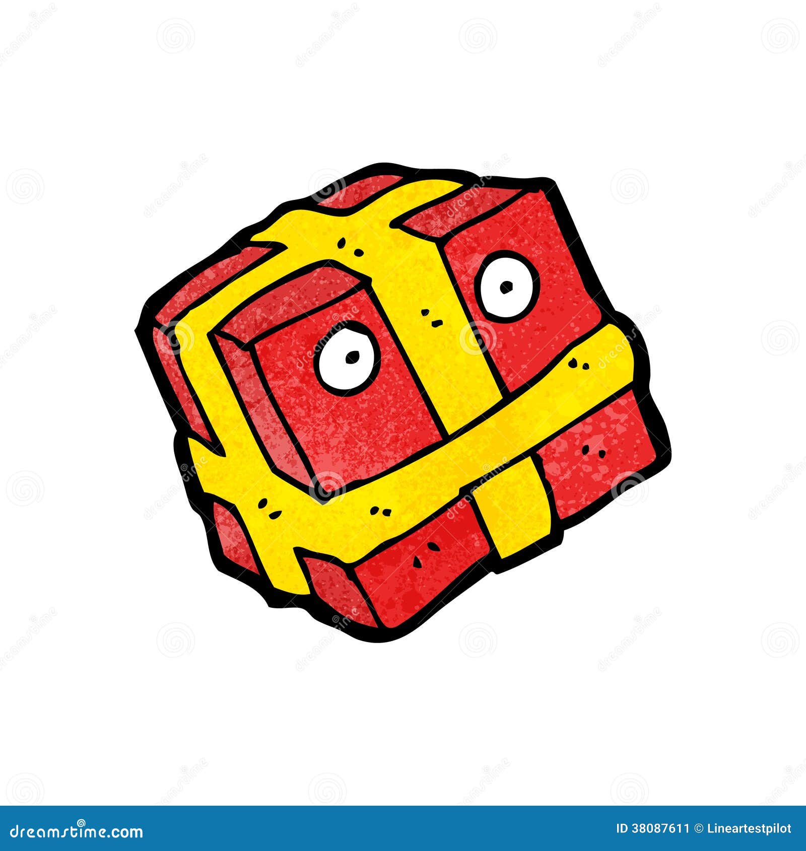 Cartoon present stock vector. Illustration of retro, artwork - 38087611