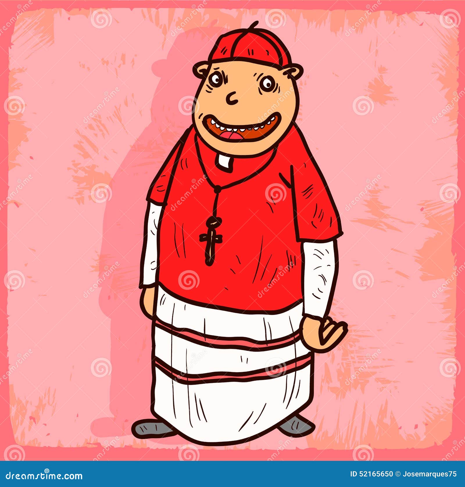 Cartoon Priest Monk - Set Of Concepts Vector Illustrations ...