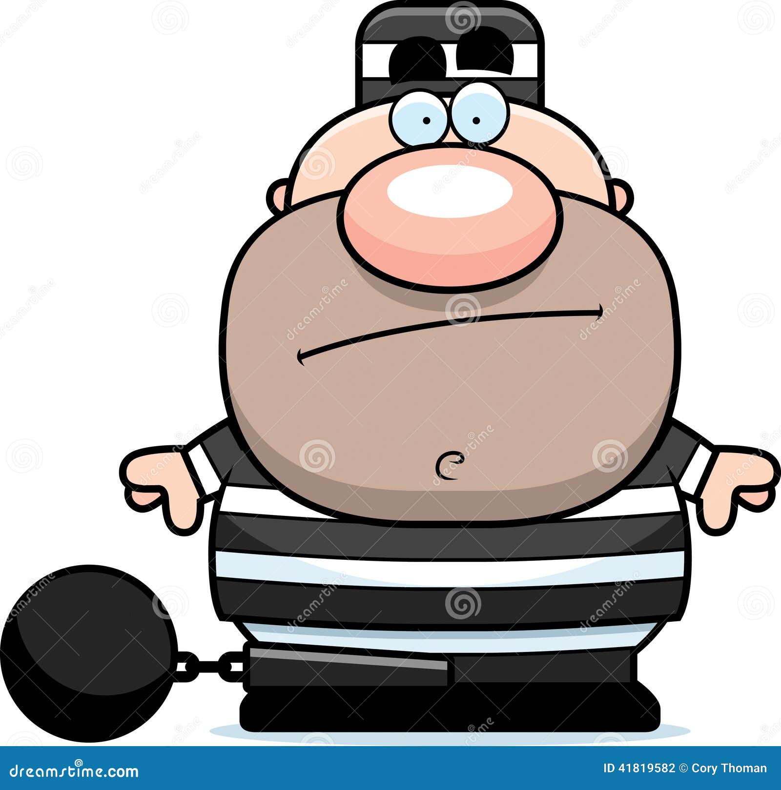 Cartoon Prisoner stock vector. Illustration of chain - 41819582
