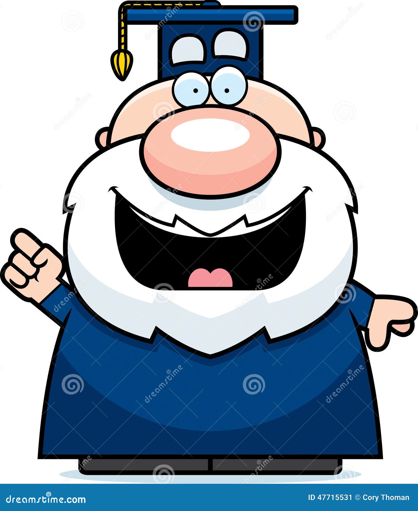 Cartoon Professor Idea stock vector. Illustration of cartoon - 47715531