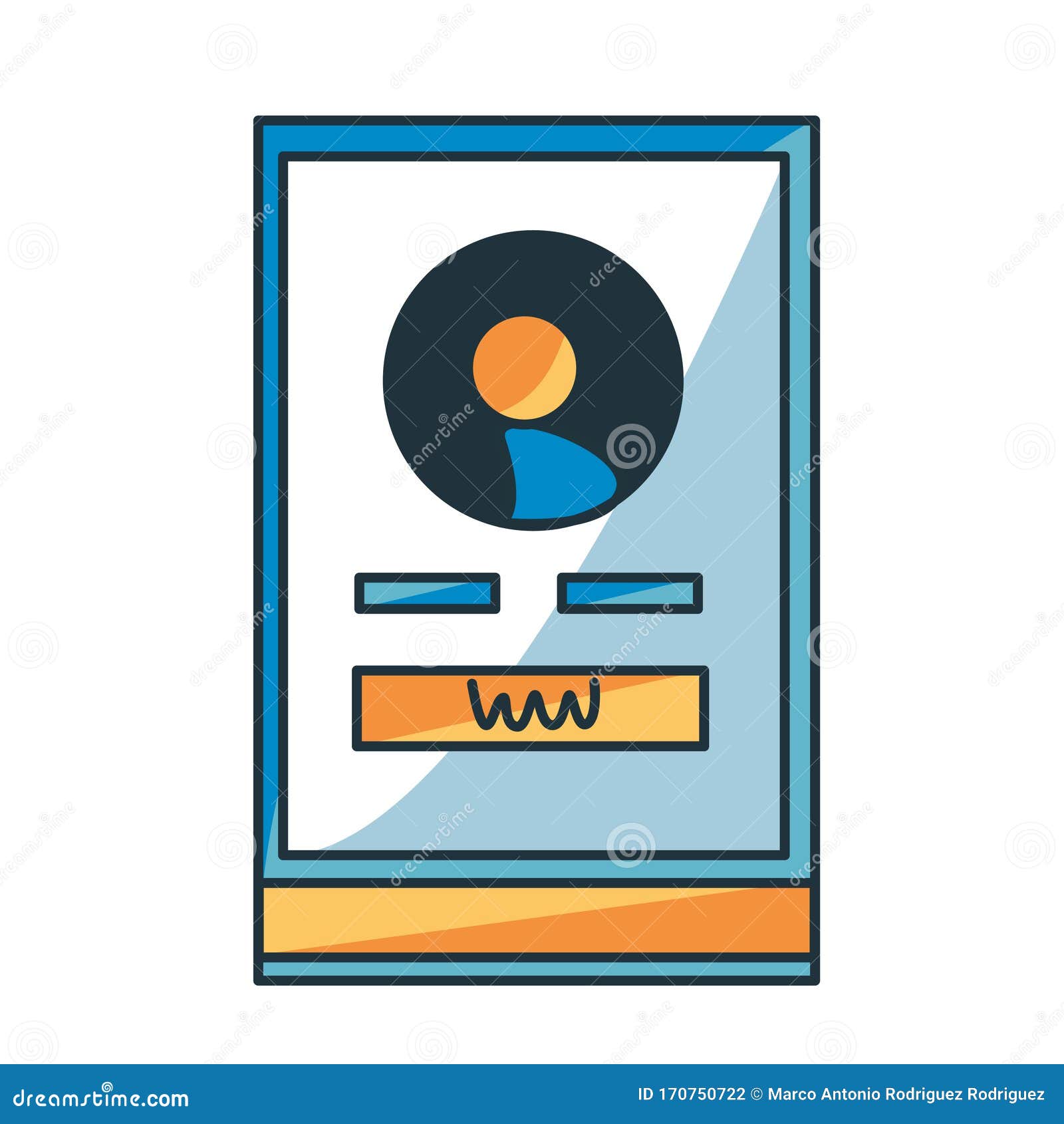 Cartoon Profile Icon Emoji Isolated Illustration Stock Illustration ...