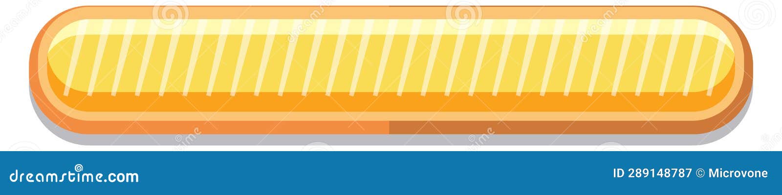 Cartoon Progress Bar. Game Ui Design Element Stock Vector ...