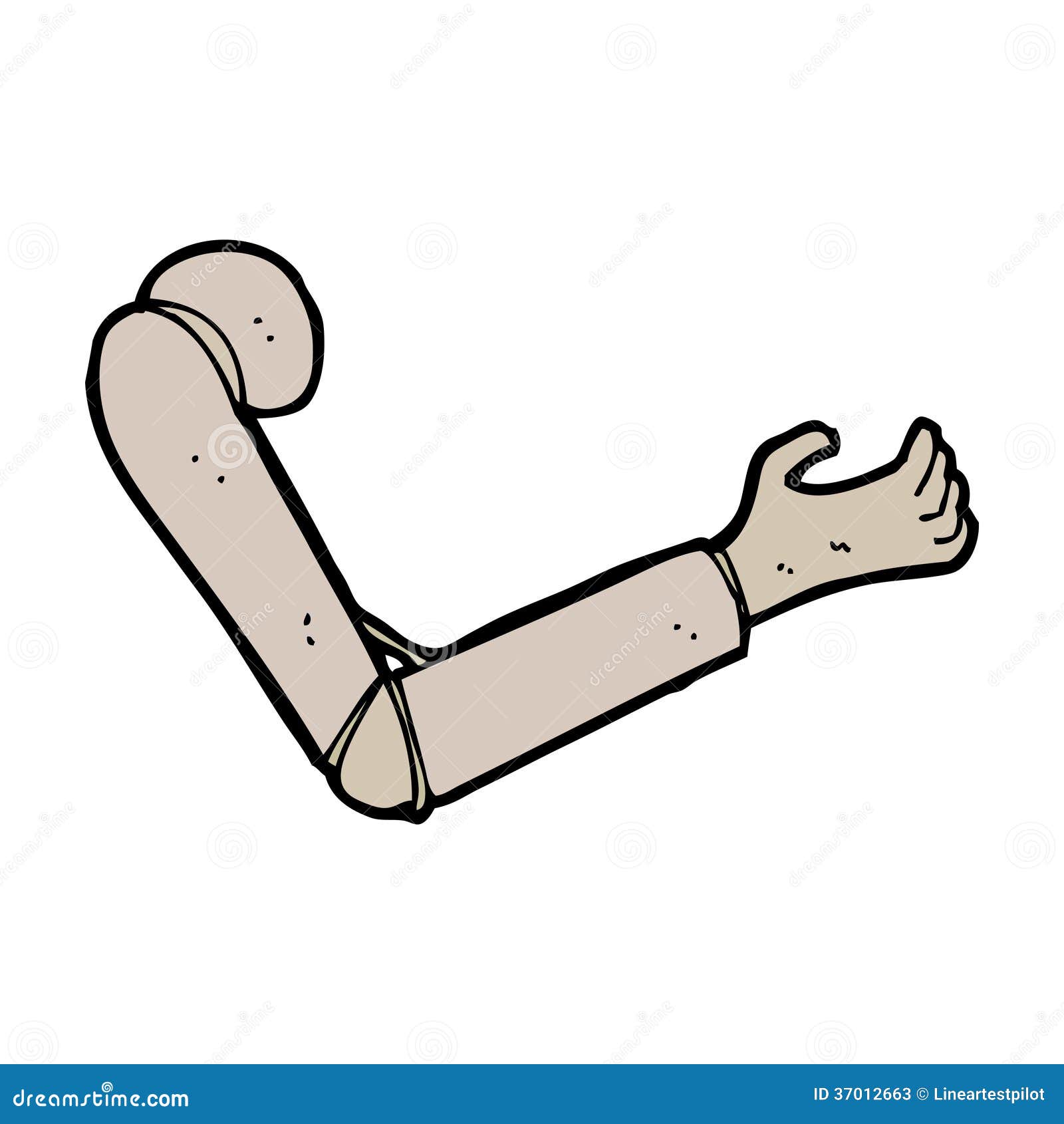 Cartoon prosthetic arm stock vector. Illustration of silly - 37012663