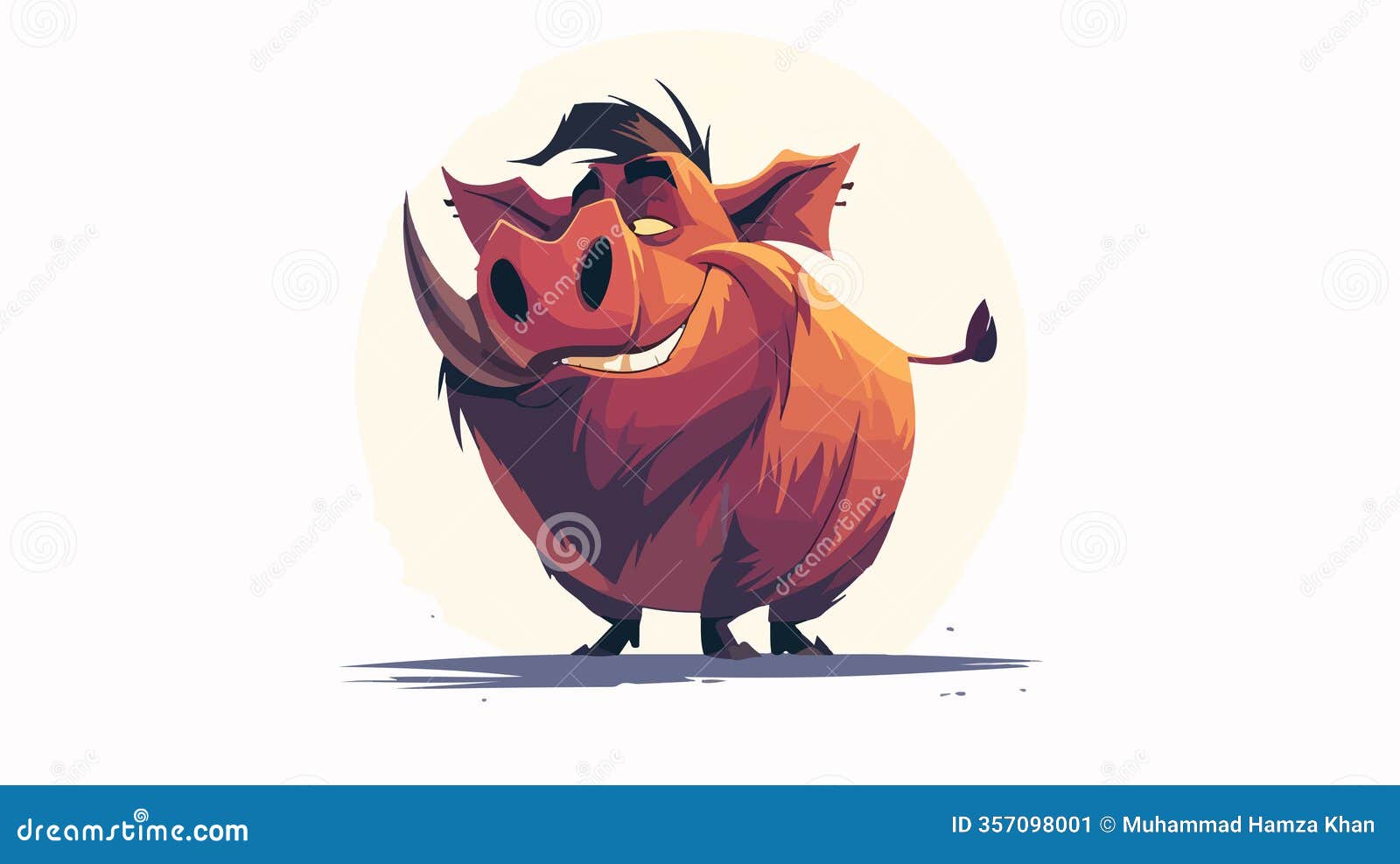 Cartoon Pumbaa Vector Illustration for Creative Projects and Design ...