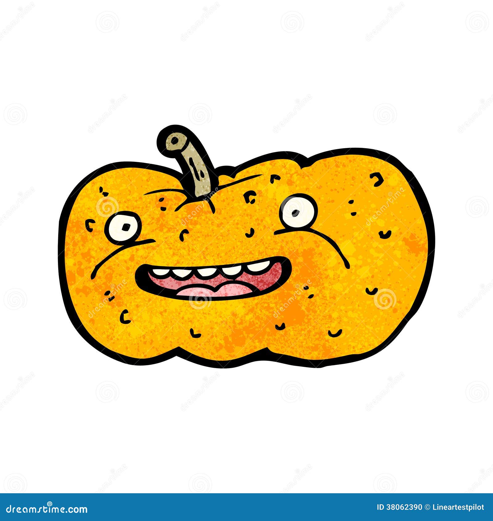 Cartoon pumpkin stock vector. Illustration of texture - 38062390