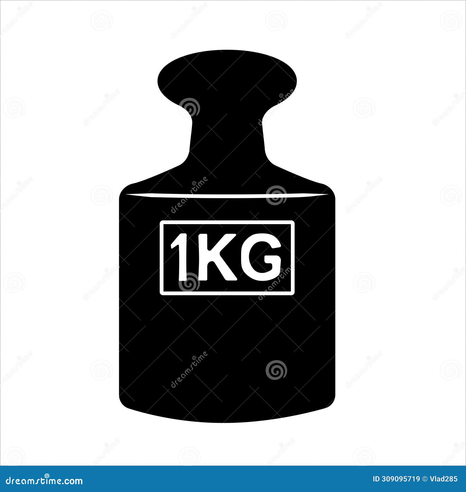 Simple Illustration of Kilogram Weight Icon for Web. Stock Vector ...