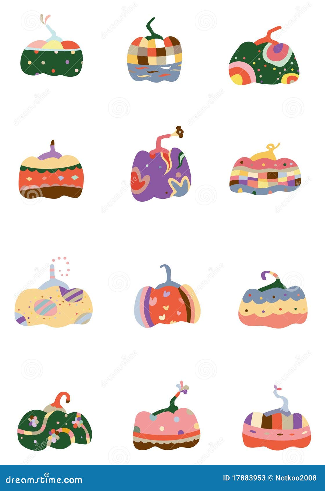Pumpkin Icon One Fruit, In Cartoon Drawings. Vector Illustration Of ...