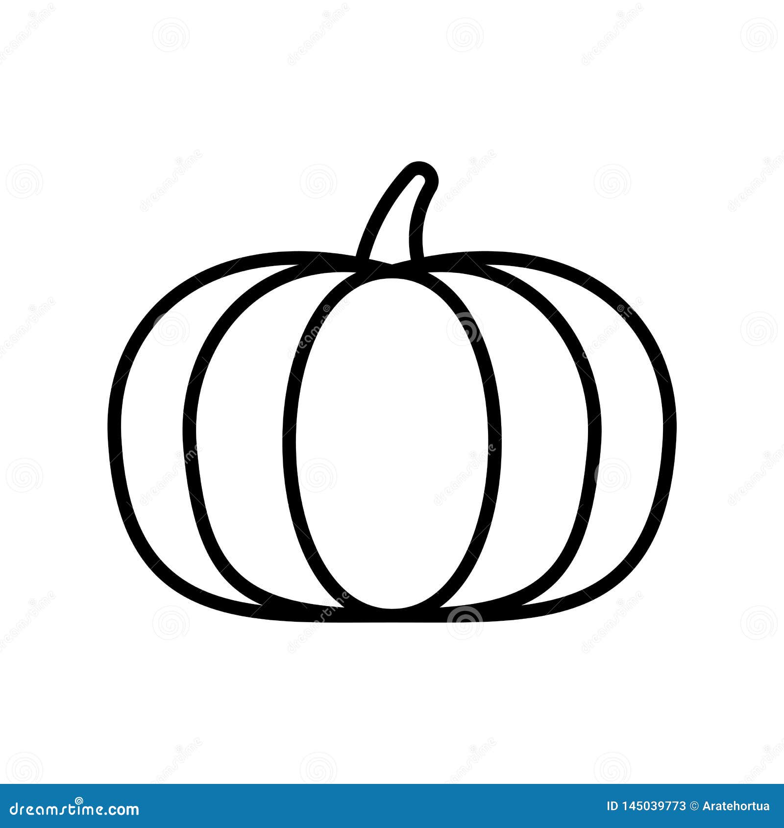 Cartoon Pumpkin Icon Isolated on White Background Stock Vector ...