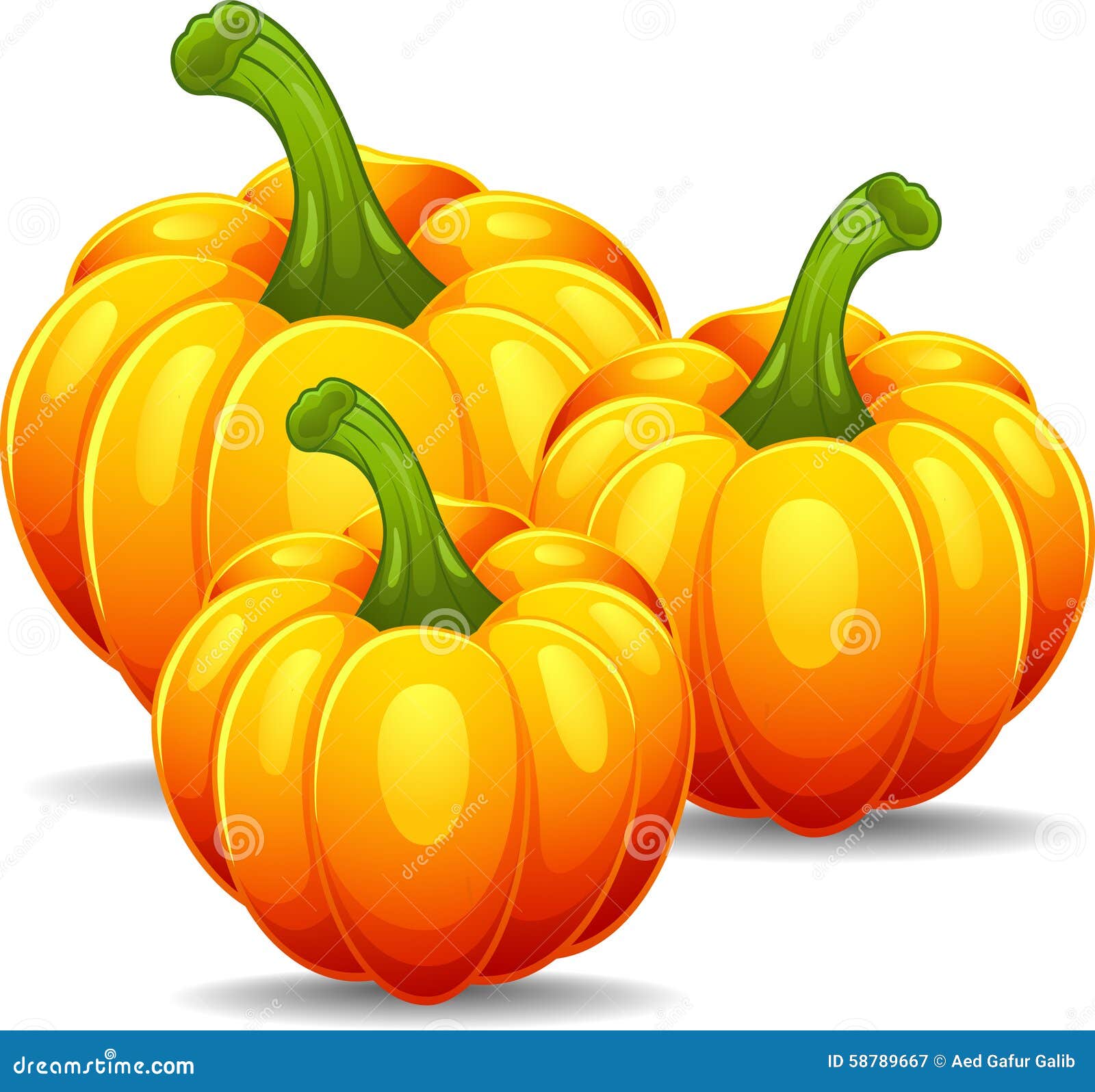 Cartoon pumpkin stock vector. Illustration of october - 58789667