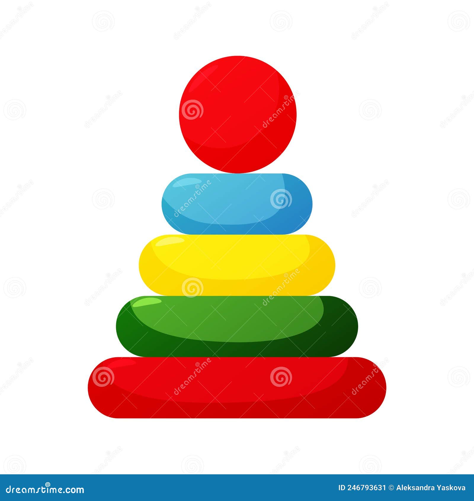 Cartoon pyramid for kids stock vector. Illustration of completed ...